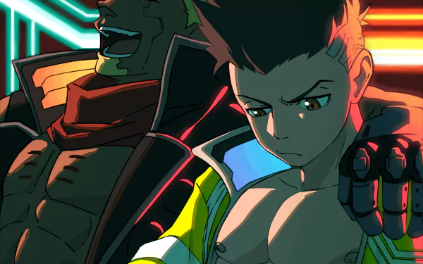 Lucy and David in Space - 4K Ultra HD Cyberpunk: Edgerunners Wallpaper