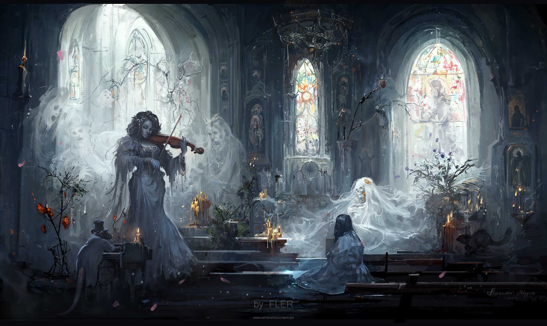 Download Dark Ghost HD Wallpaper by Alexandra Malygina