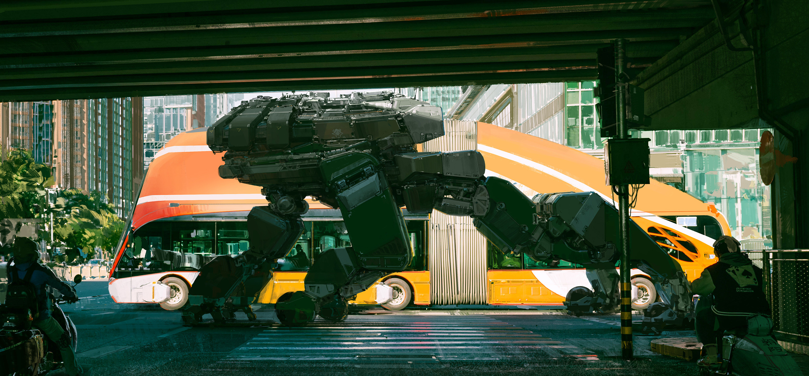 HD Sci-Fi Bot Wallpaper by Mark Li