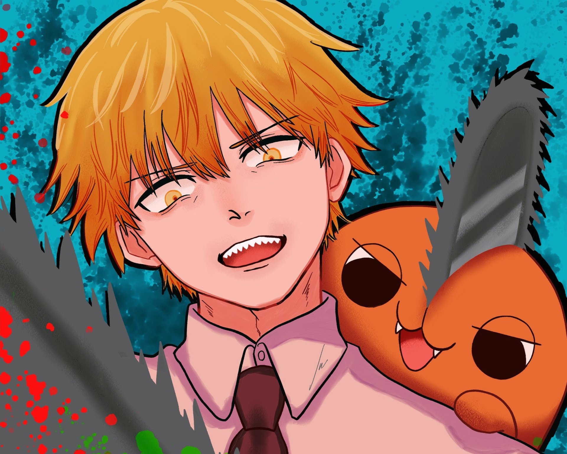 Download Pochita (Chainsaw Man) Denji (Chainsaw Man) Anime Chainsaw Man ...