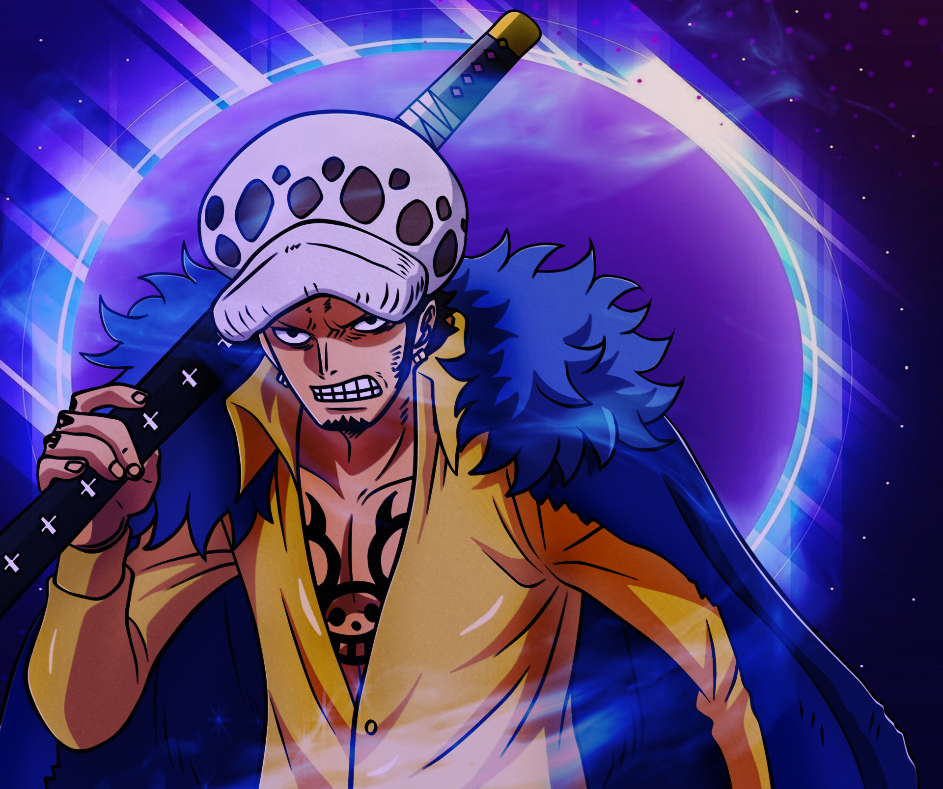 Trafalgar Law — One Piece 2K Quad HD Wallpaper by commander_steel ...