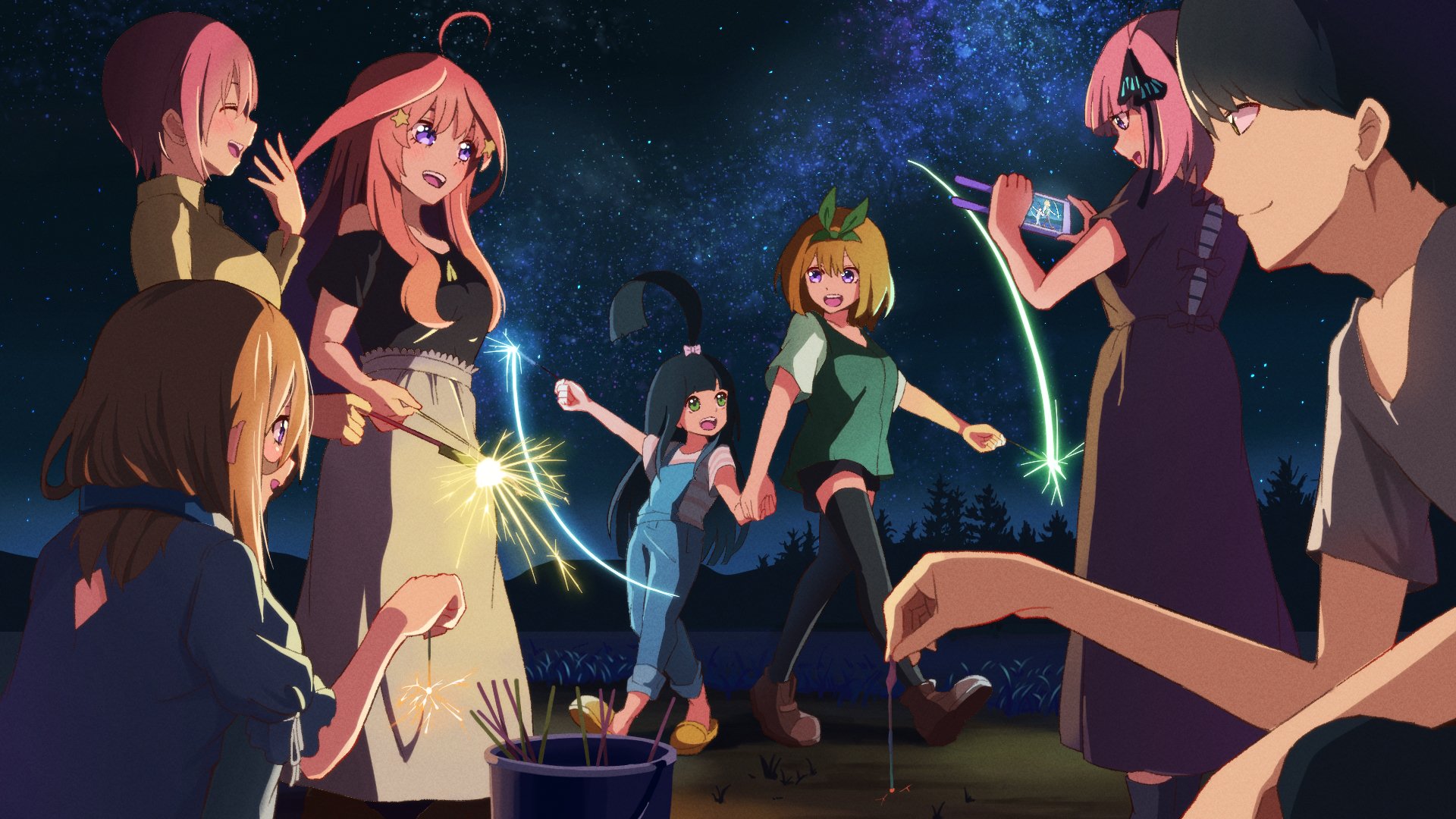 Quintessential Quintuplets Anime HD Wallpaper – Starry Night ...