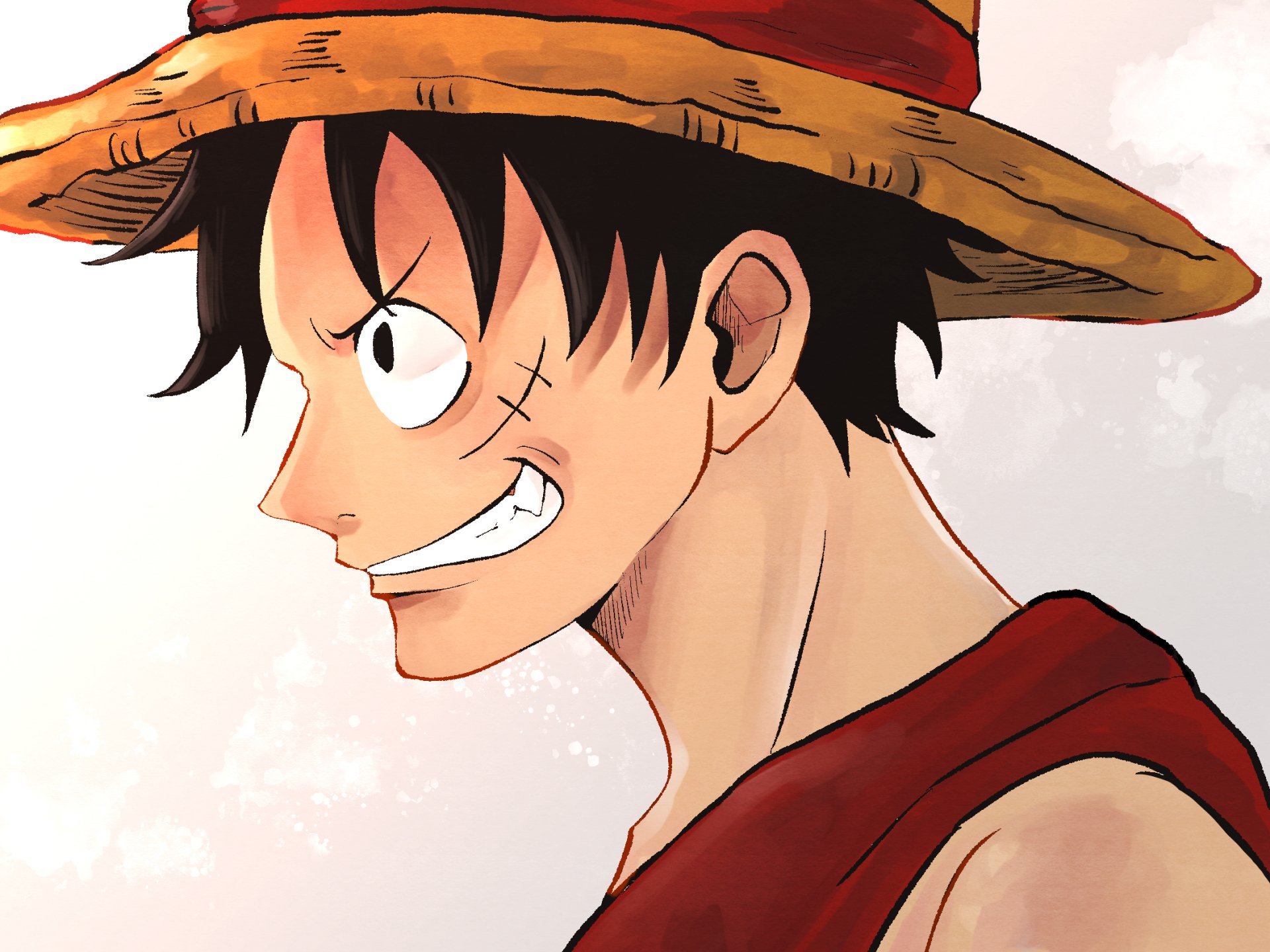 Straw Hat Luffy — One Piece HD Wallpaper by syokora0404