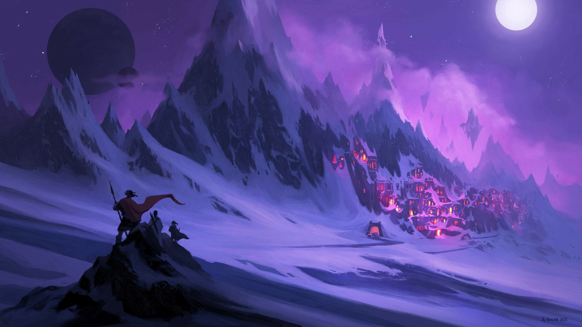 Download Fantasy City Fantasy City HD Wallpaper by Andreas Rocha