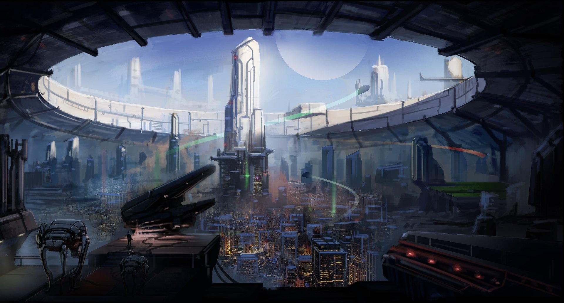 4K Ultra HD Sci-Fi Cityscape: Futuristic Urban Vision