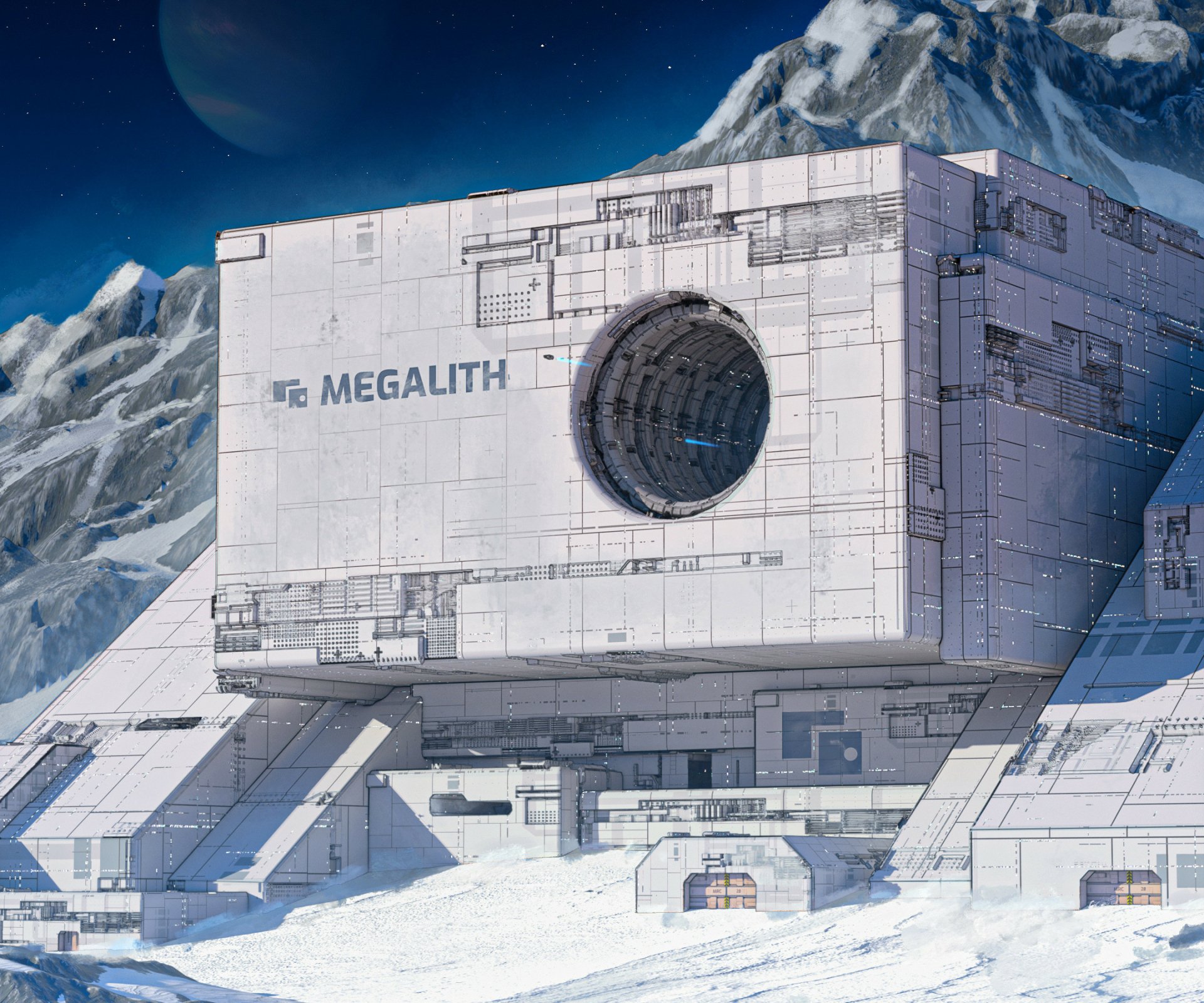 Download Sci Fi Structure HD Wallpaper by Marcel Deneuve