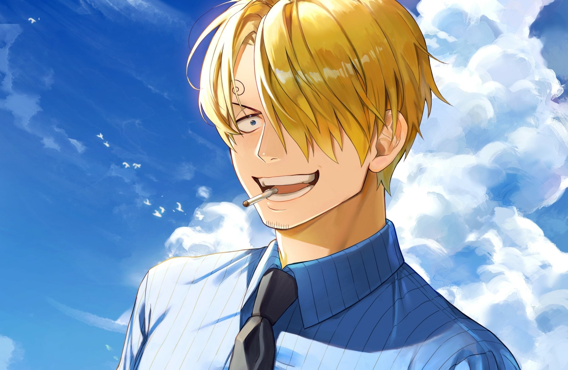 Download Sanji (One Piece) Anime One Piece HD Wallpaper by よしよし和