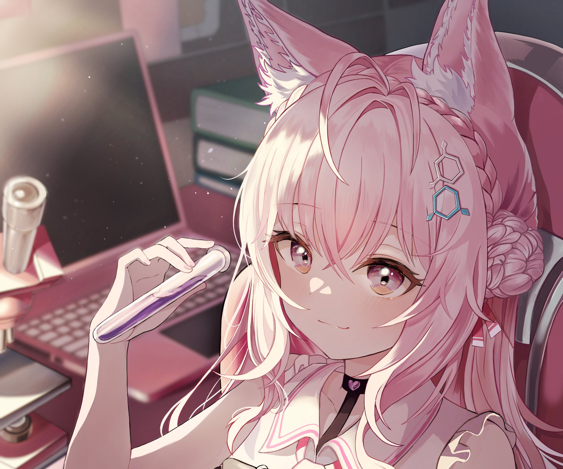 Download Hololive Hakui Koyori Anime Virtual Youtuber HD Wallpaper by fefe