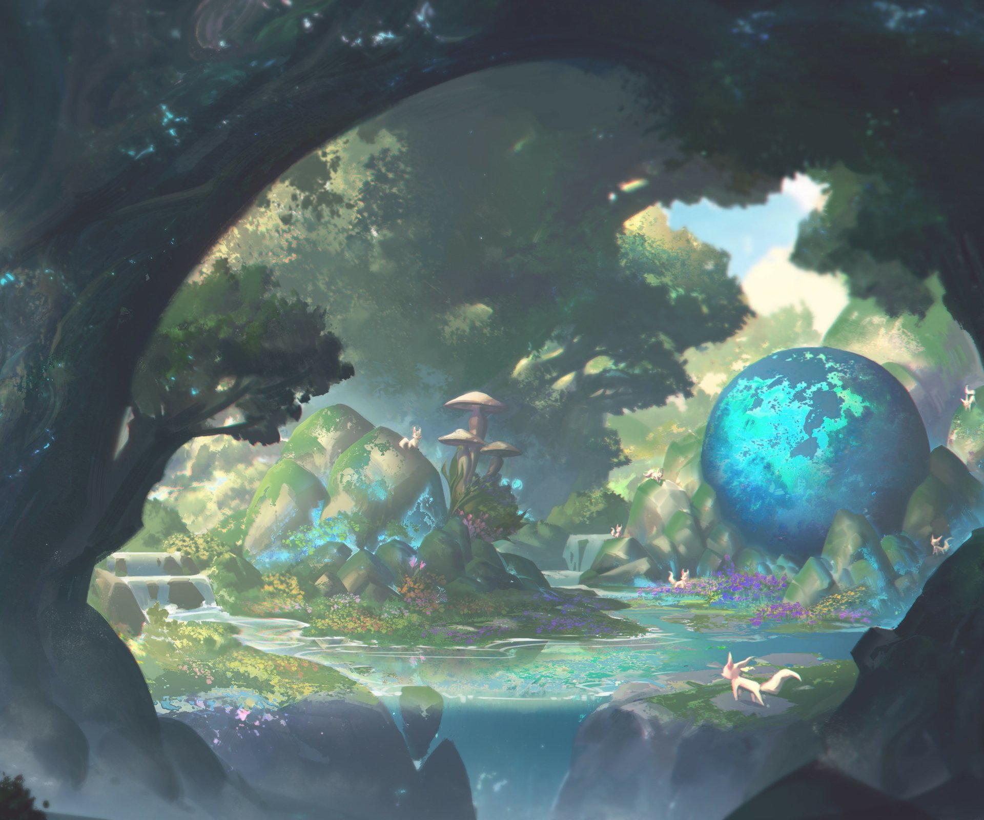 Download Fantasy Forest HD Wallpaper by Richard Lay