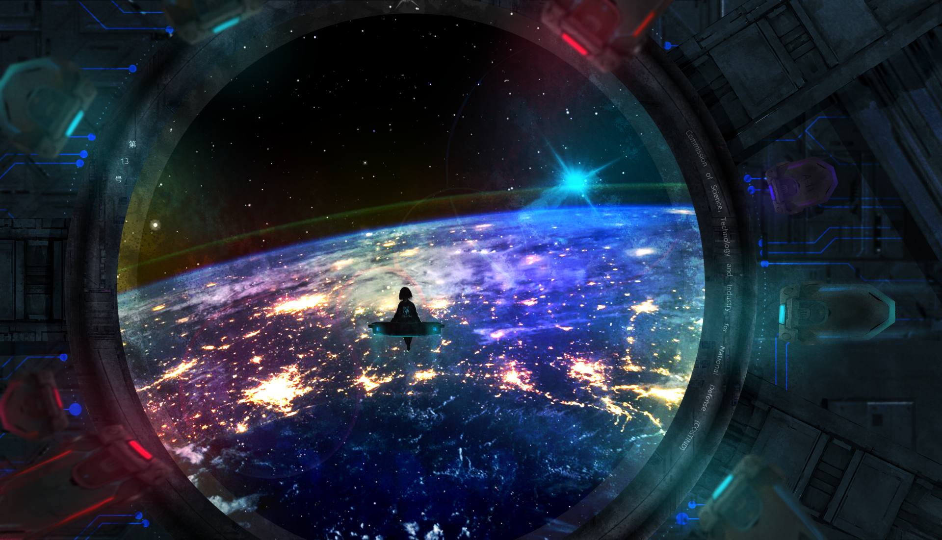 4K Ultra HD Anime Girl Stargazing Beyond the Cosmos by Uroam ...