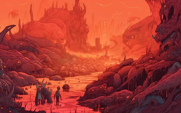 Cyberpunk Locomotive Haven HD Wallpaper by Alejandro Burdisio