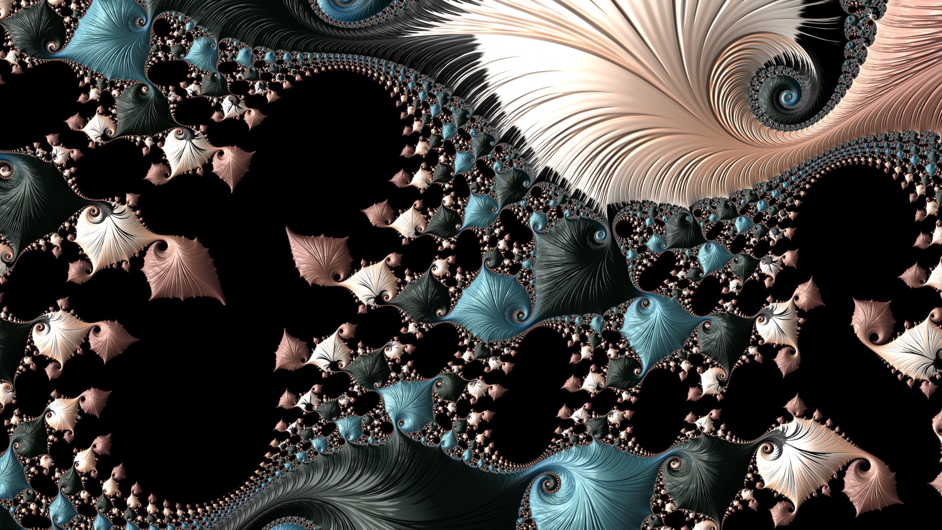 Fractal Art for your Desktop - Dark Pink Turquoise by Dr-Pen ...