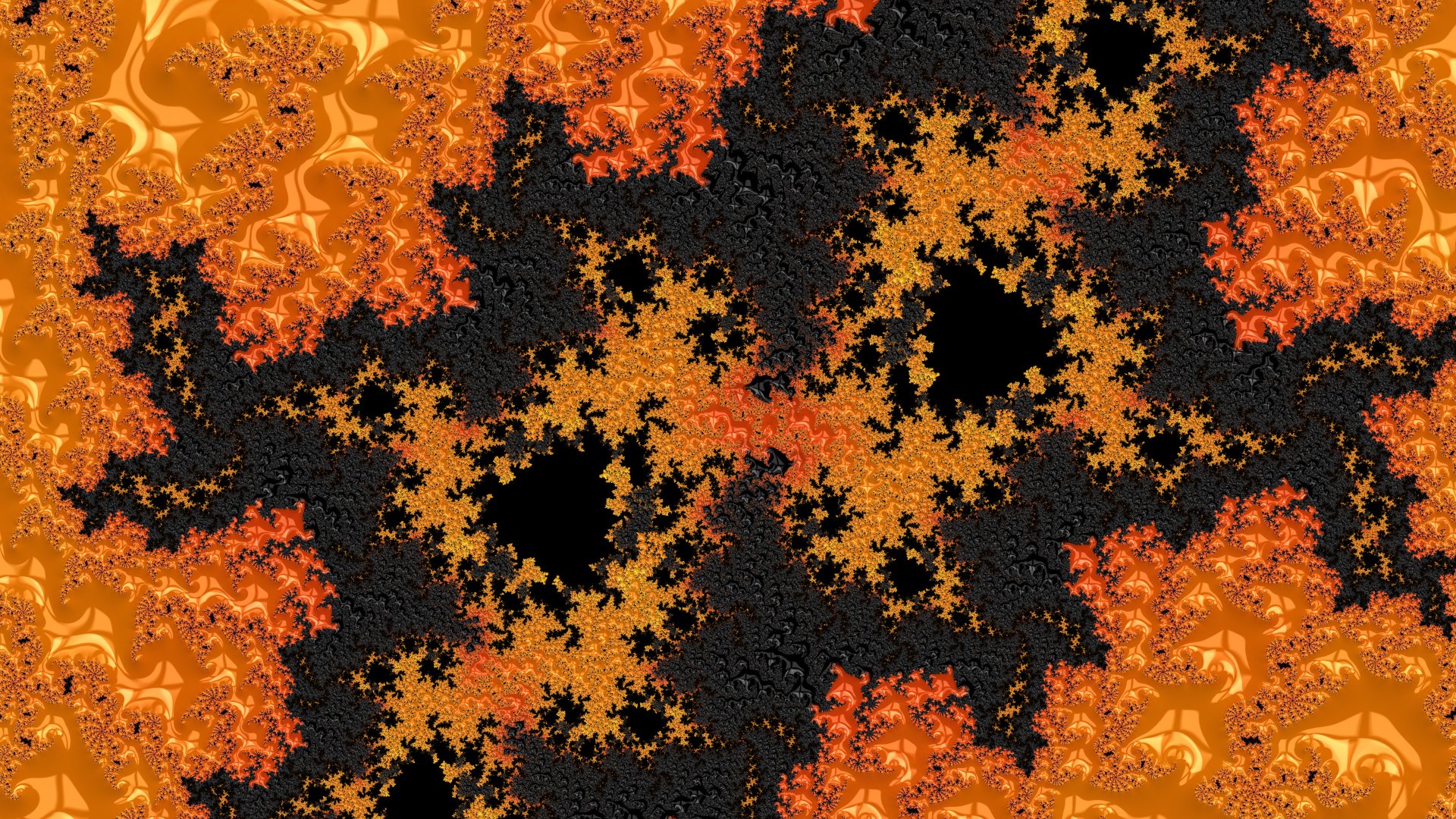 Fractal Art for your Desktop - Orange with Black Corals by Dr-Pen ...