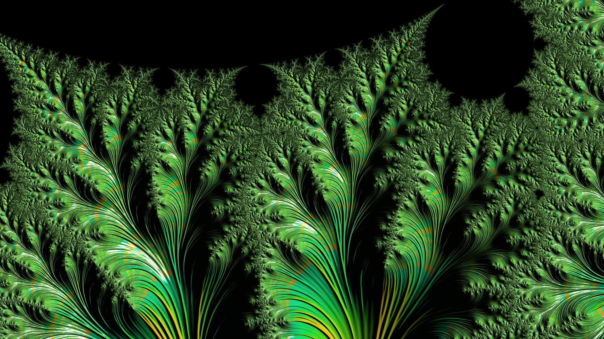 Fractal Art for your Desktop - Green Ferns by Dr-Pen