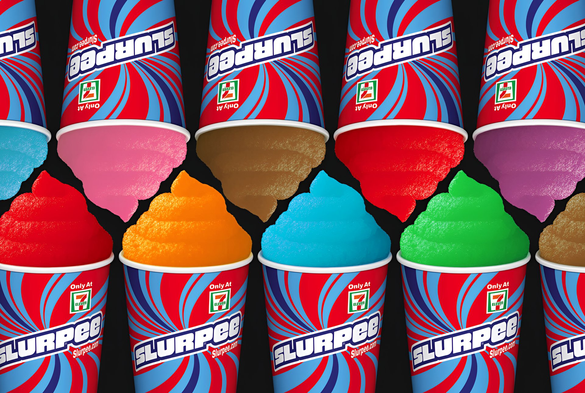 Vibrant Slurpee Array HD Desktop Wallpaper