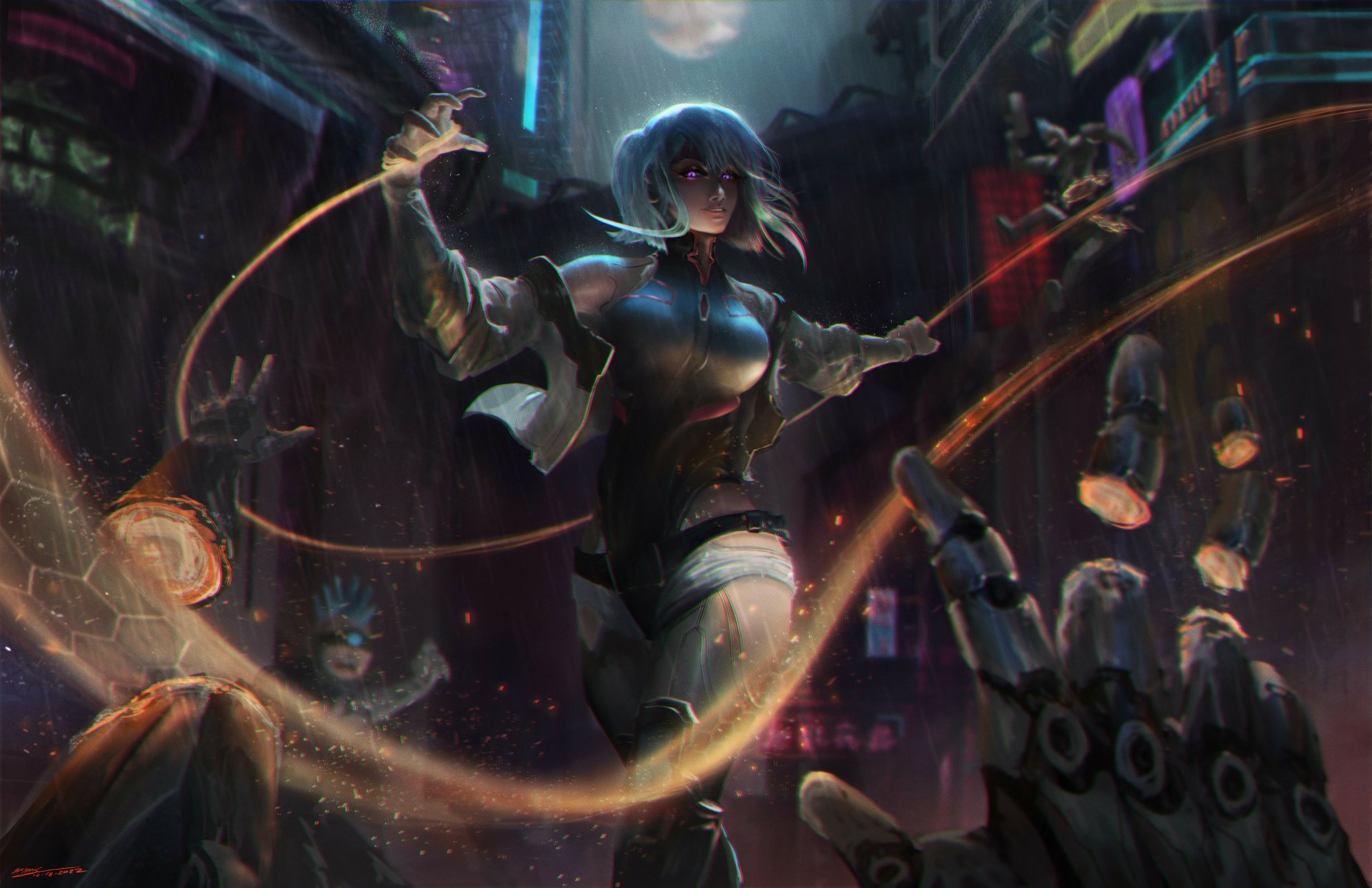 Cyberpunk Edgerunners 4K Ultra HD Anime Wallpaper: Futuristic Night ...