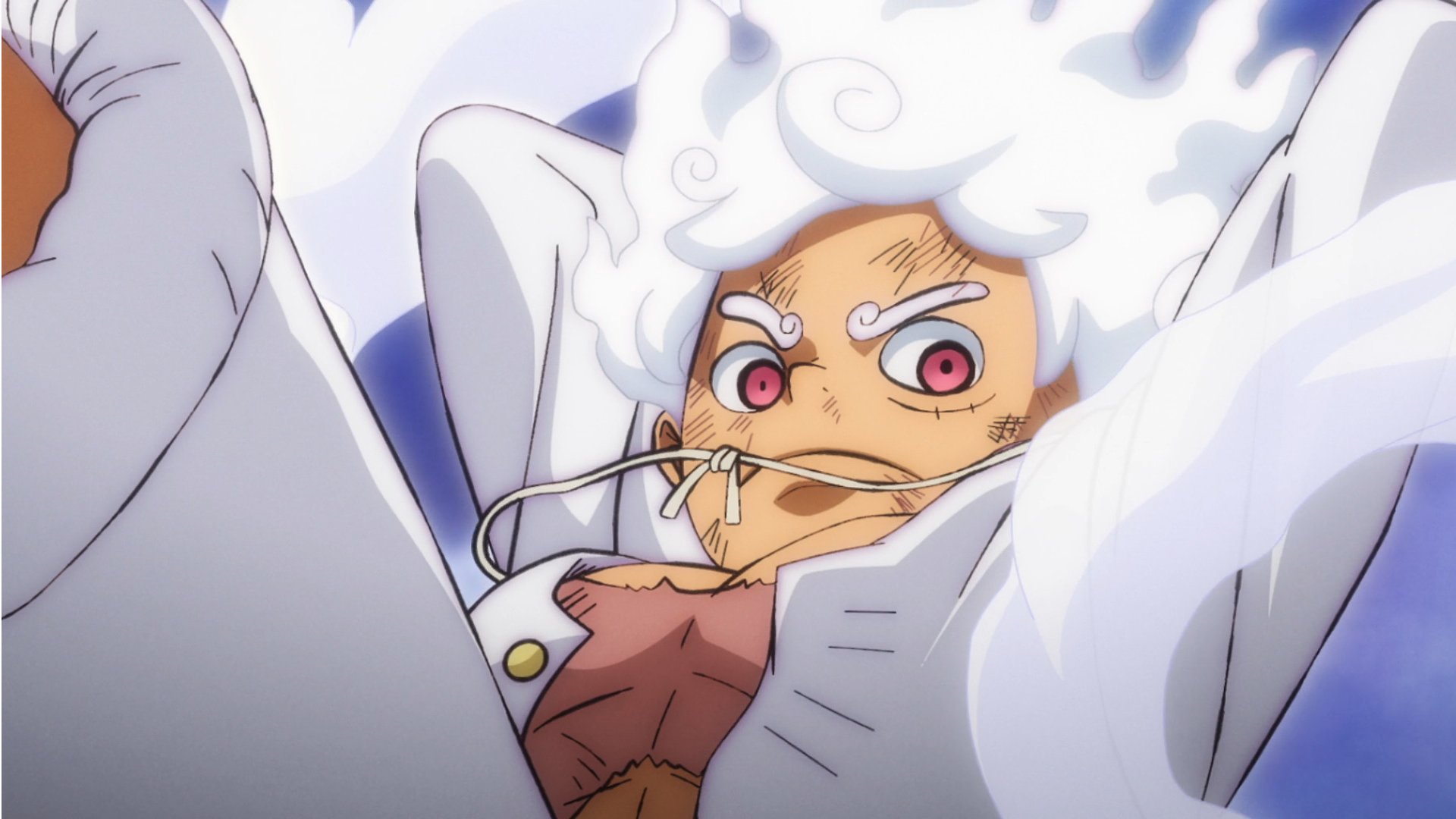 Monkey D. Luffy Gear 5 Power-Up | HD One Piece Anime Wallpaper