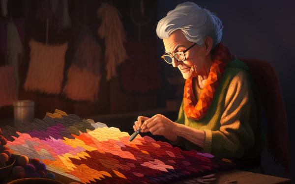 Muscular Grandma Wallpaper by patrika