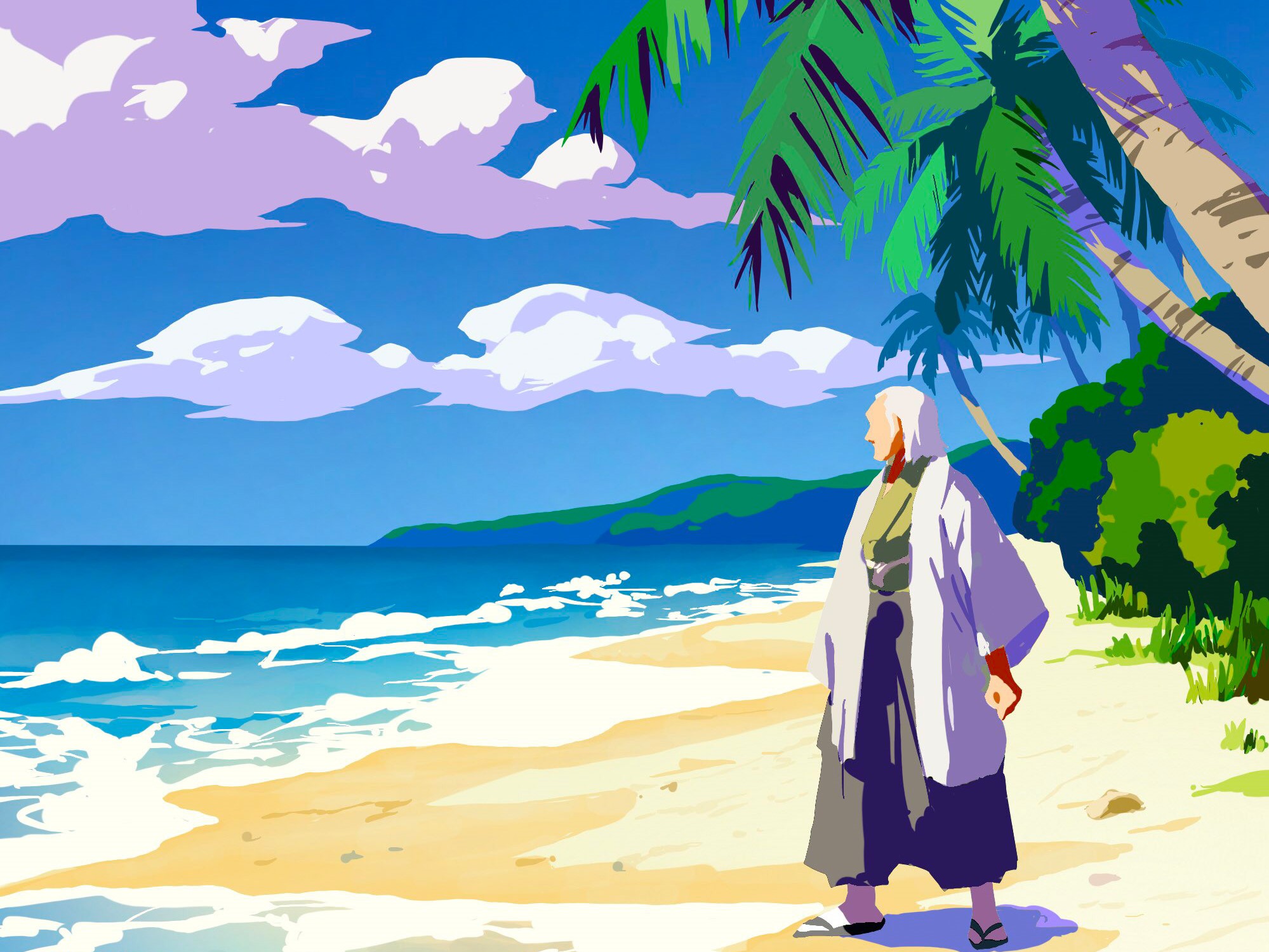 Naobito Zenin HD Wallpaper – Jujutsu Kaisen Anime Beach Scene by hiro ...
