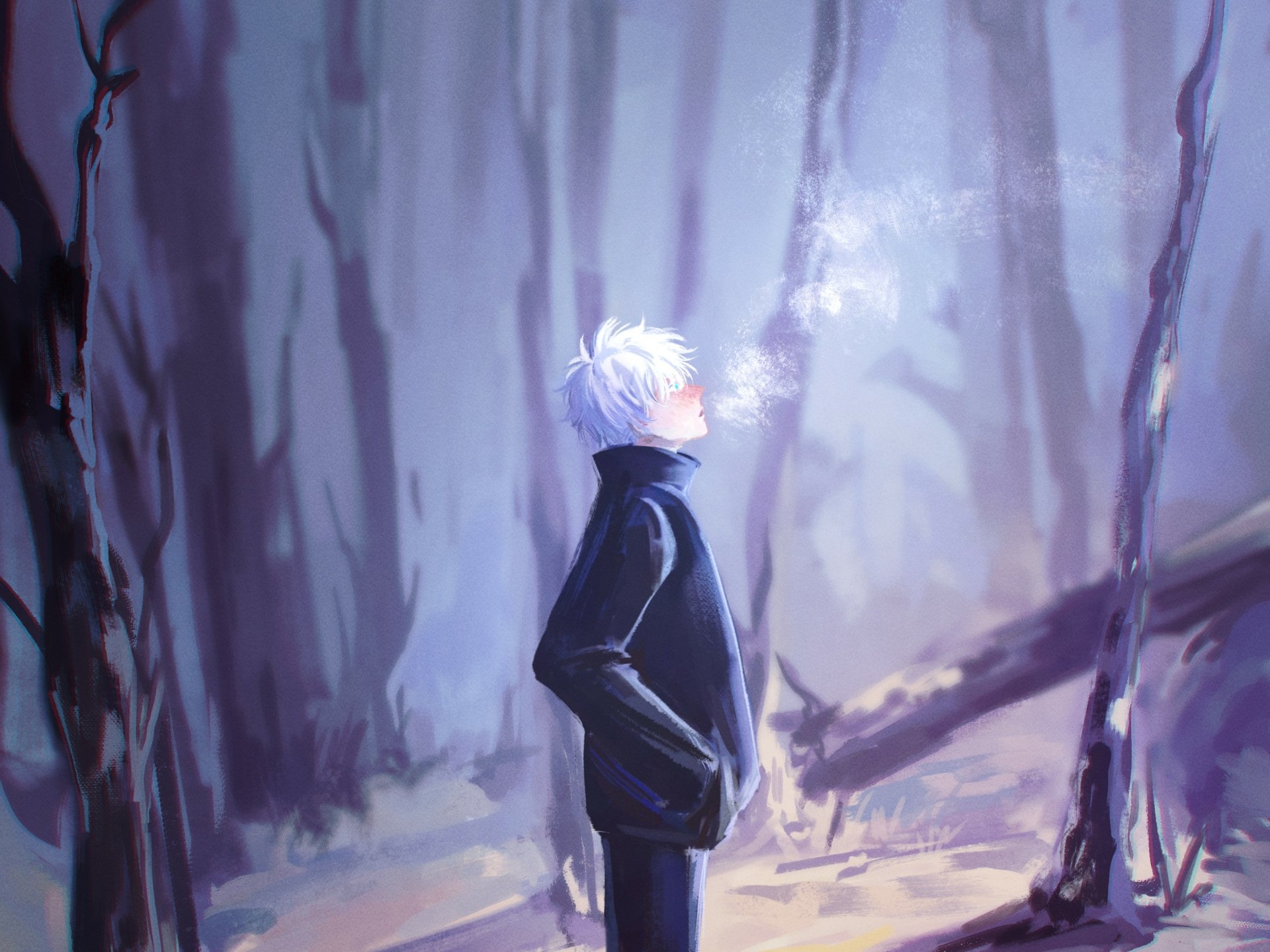 Satoru Gojo HD Wallpaper | Jujutsu Kaisen Anime Vibes by yUuk