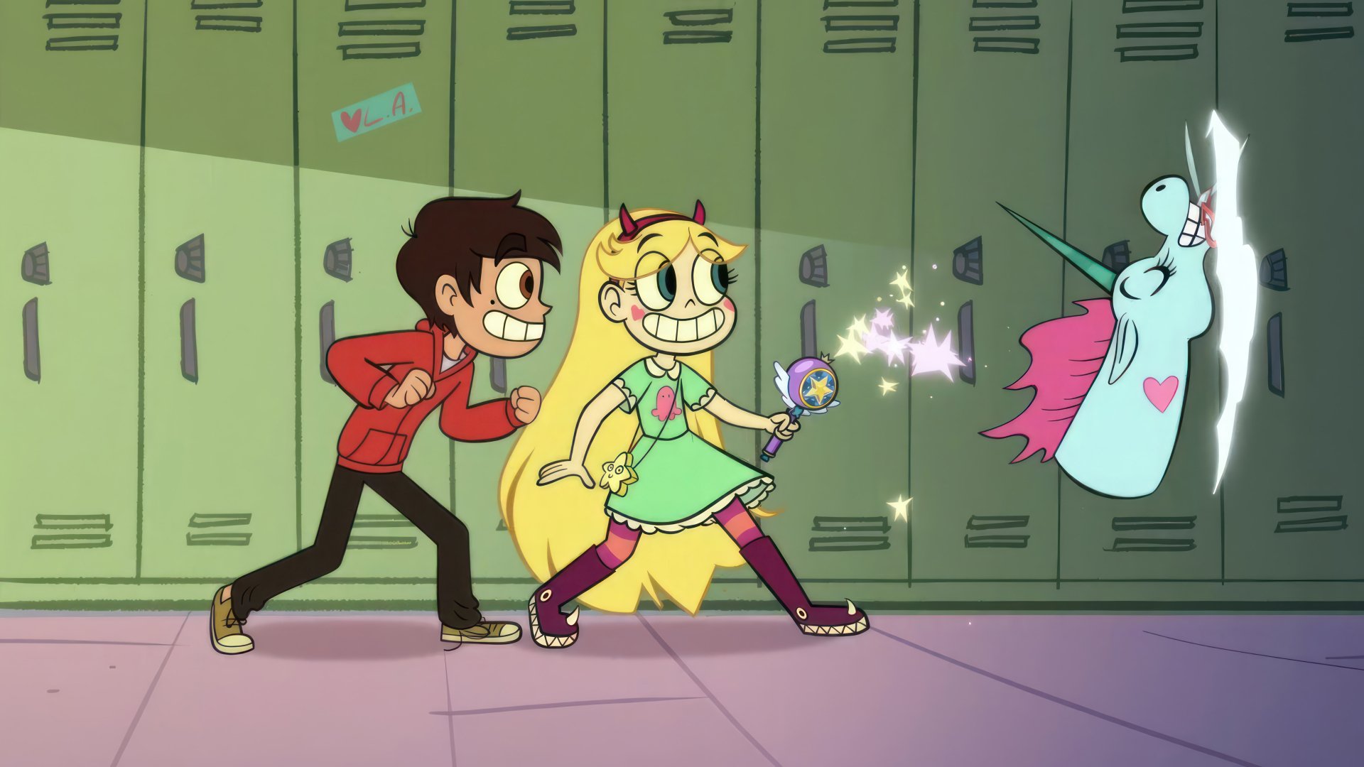 Star vs. the Forces of Evil HD Wallpaper - Star Butterfly and Marco Diaz Adventure