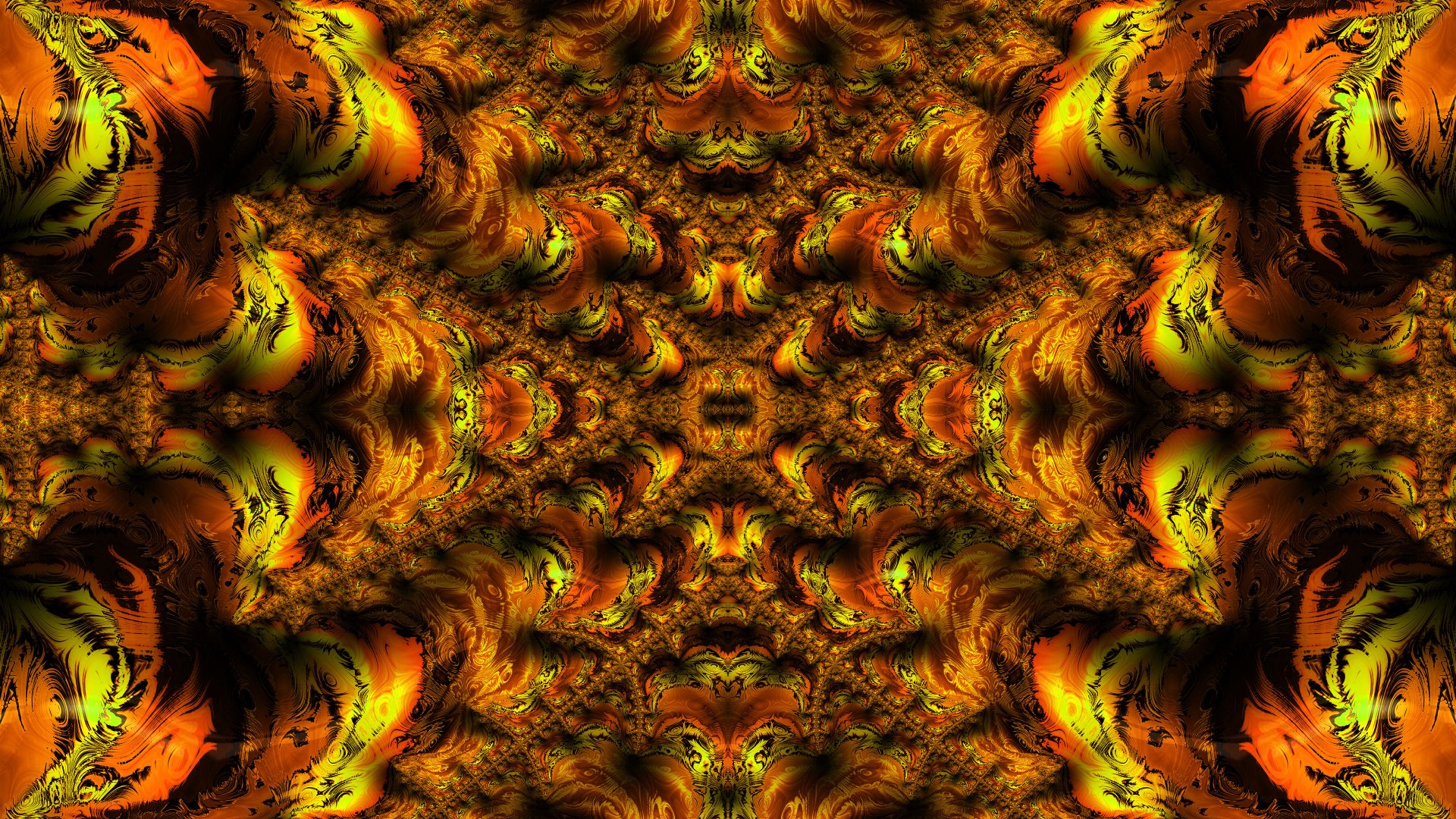 Trippy Psychedelic Fractal Wallpaper by Dr-Pen