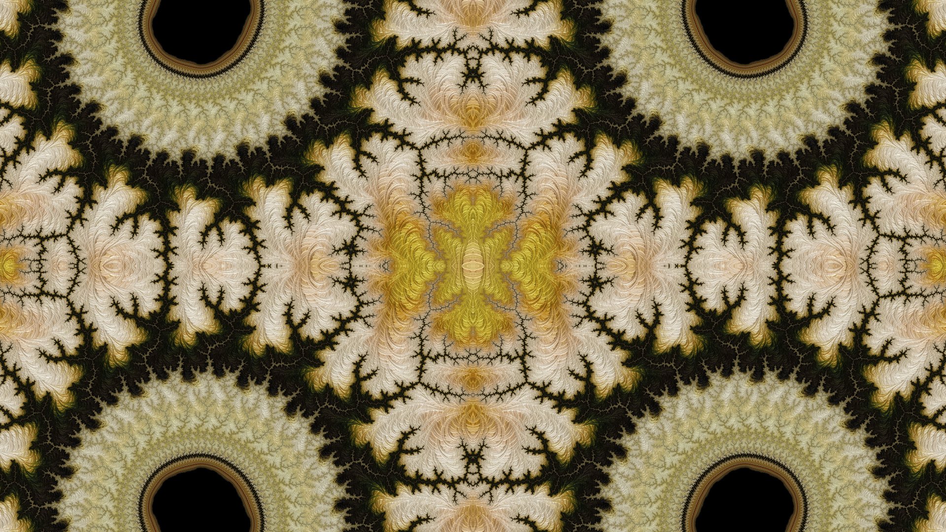 Trippy Psychedelic Fractal Wallpaper by Dr-Pen