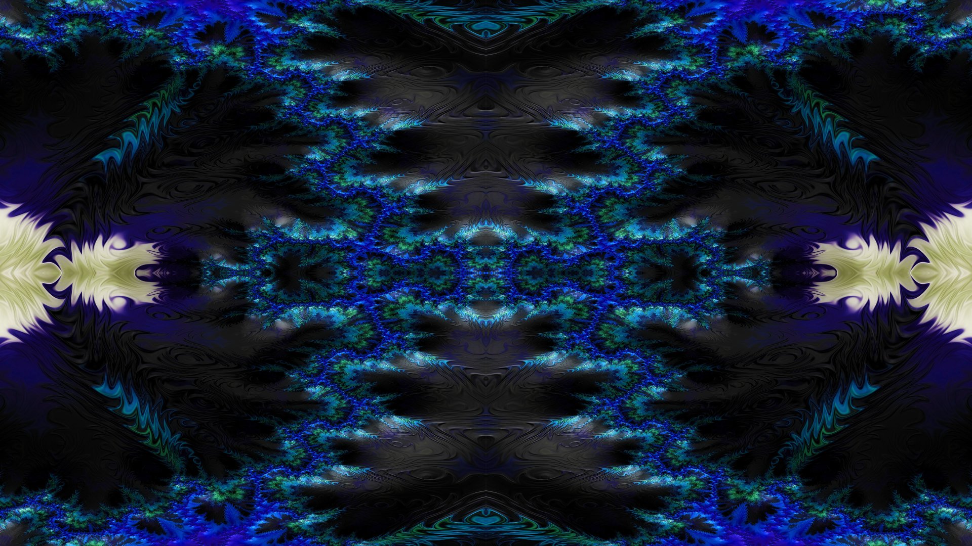 Trippy Psychedelic Fractal Wallpaper by Dr-Pen