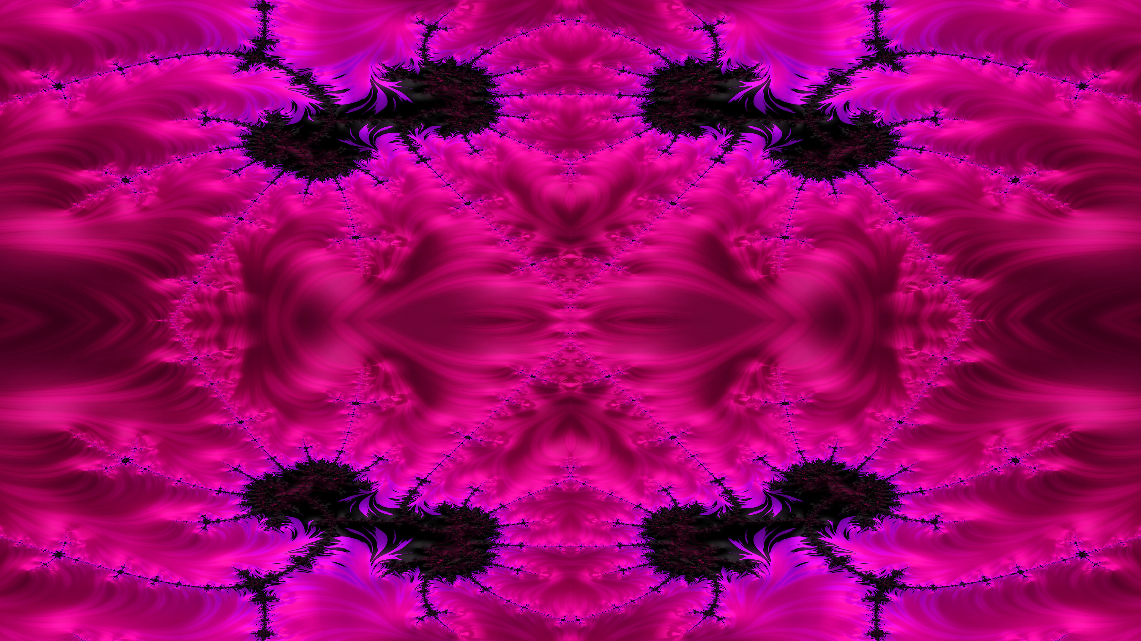 Trippy Psychedelic Fractal 4k Desktop Wallpaper by Dr-Pen