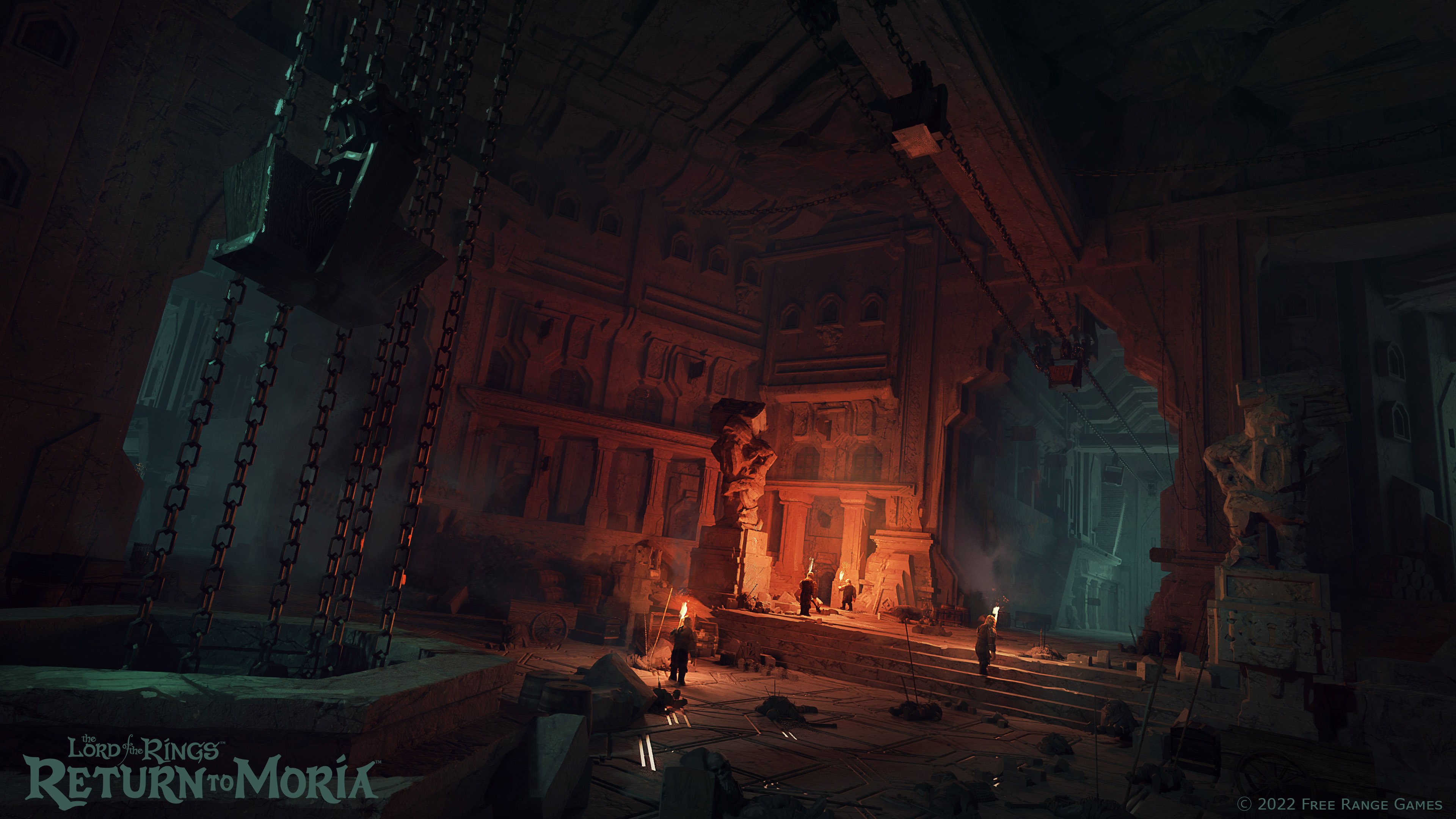 Return to Moria HD Wallpaper - Mystical Dwarven Ruins