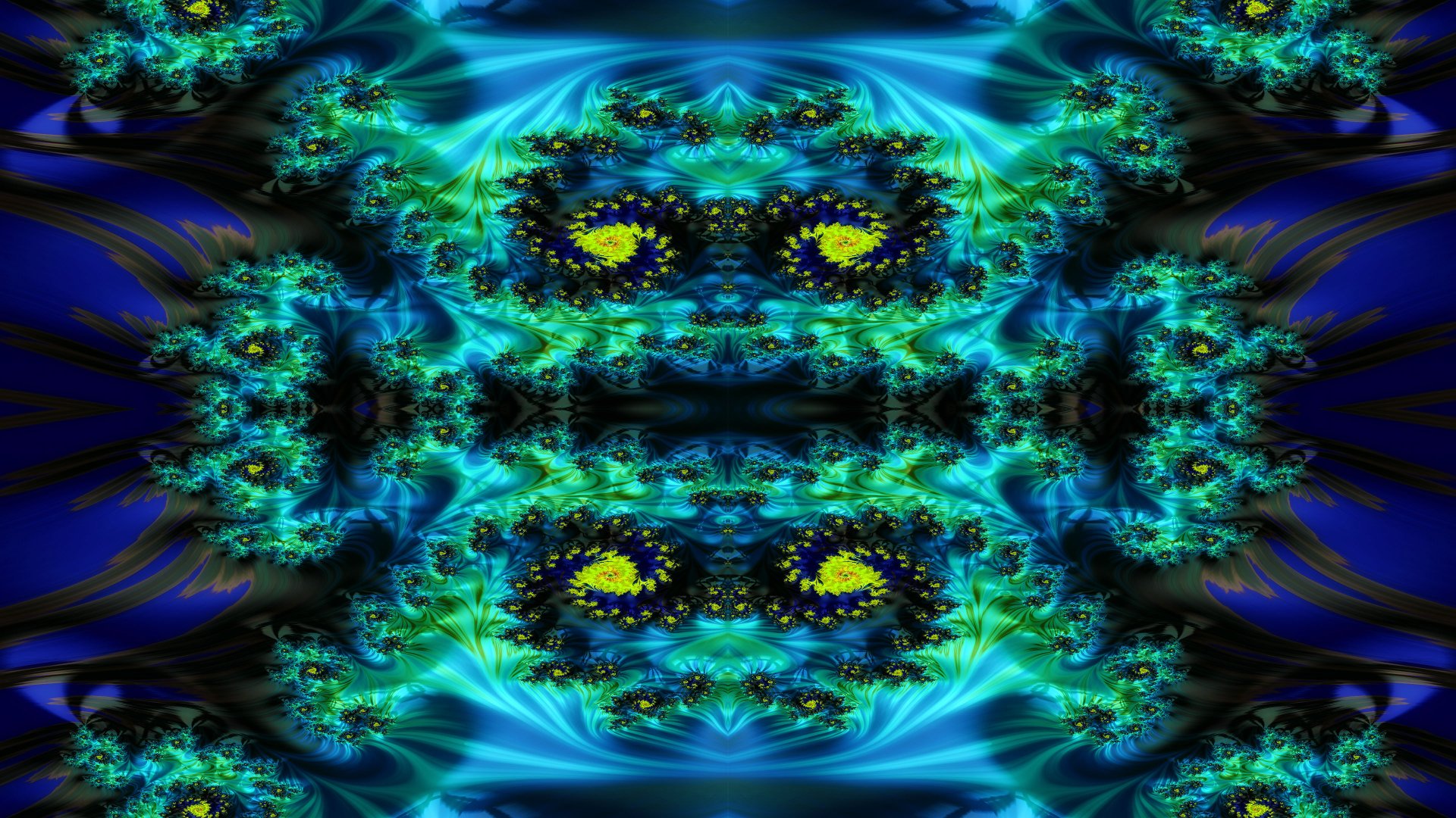 Trippy Psychedelic Fractal 4k Desktop Wallpaper by Dr-Pen