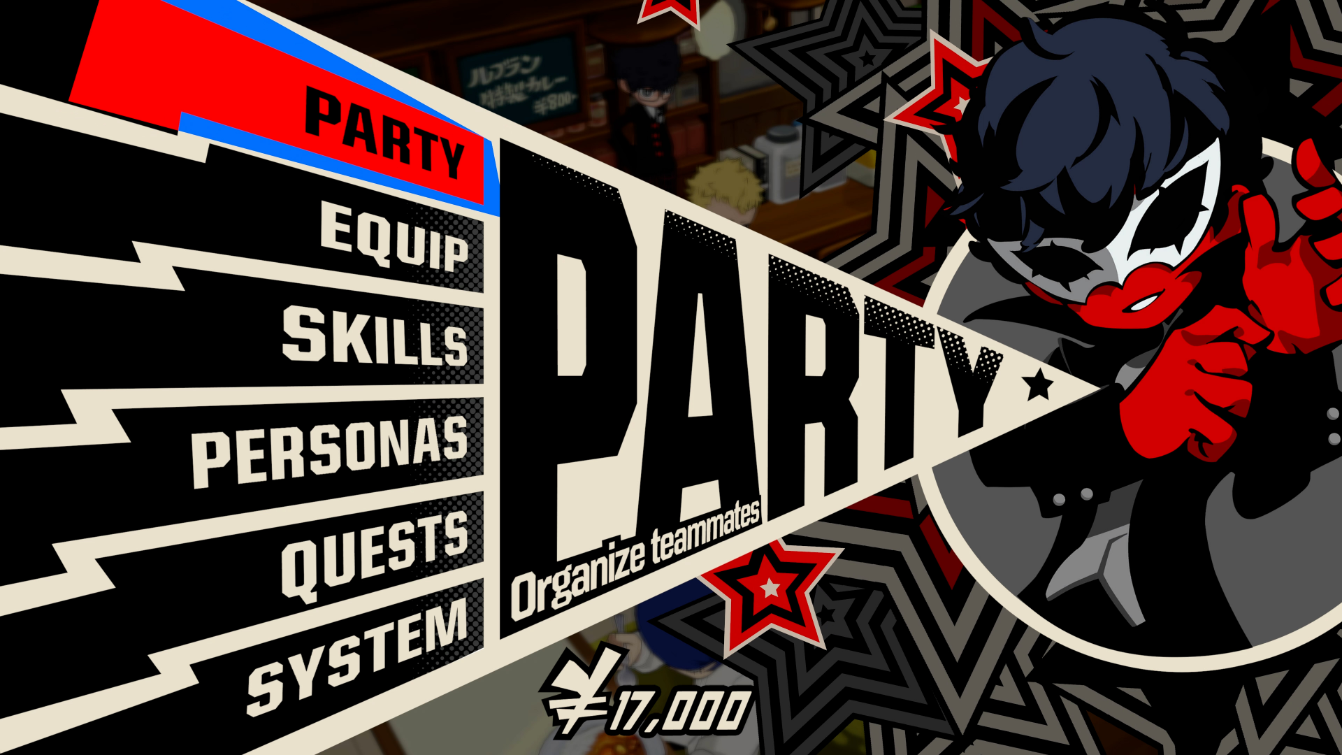 Persona 5 Stylish Party Menu HD Wallpaper