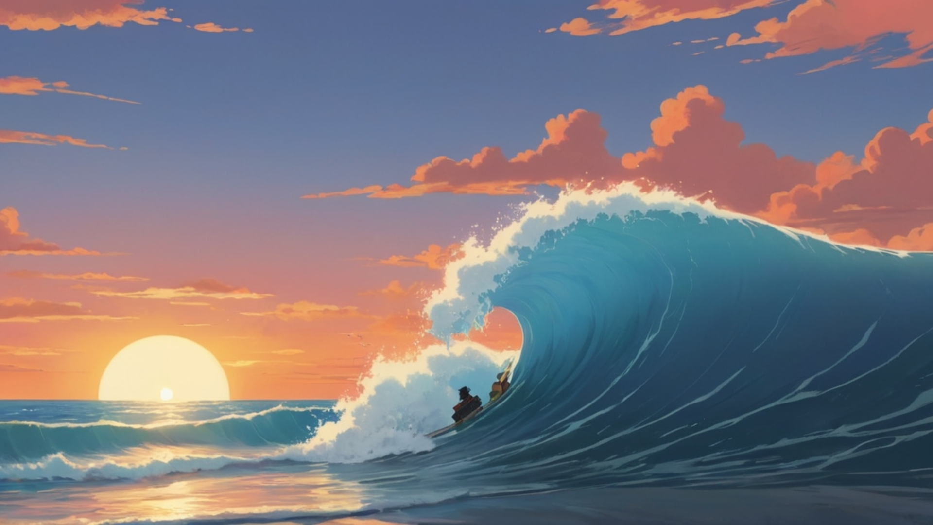 Sunset Drawing by AnimeHead