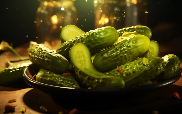 Vibrant Pickle in Stunning 4K Ultra HD Wallpaper by QuantumCurator