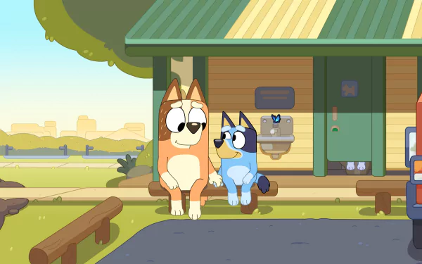 Bluey Animated Series HD Desktop Wallpaper