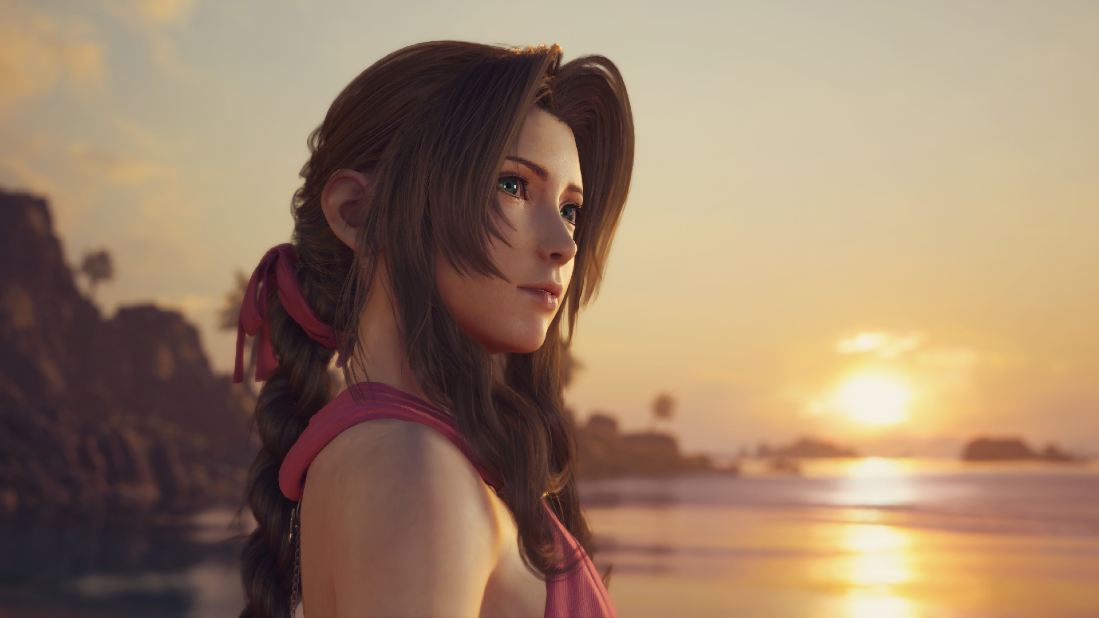 Download Final Fantasy Vii Rebirth Aerith Gainsborough Video Game 4k Ultra Hd Wallpaper