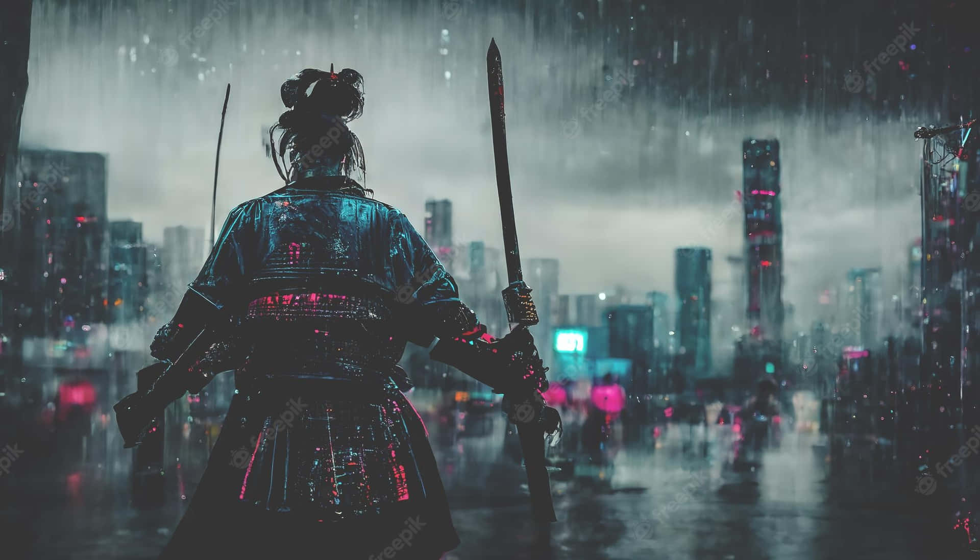Futuristic Samurai Wallpaper Modern Samurai By AnimeHead