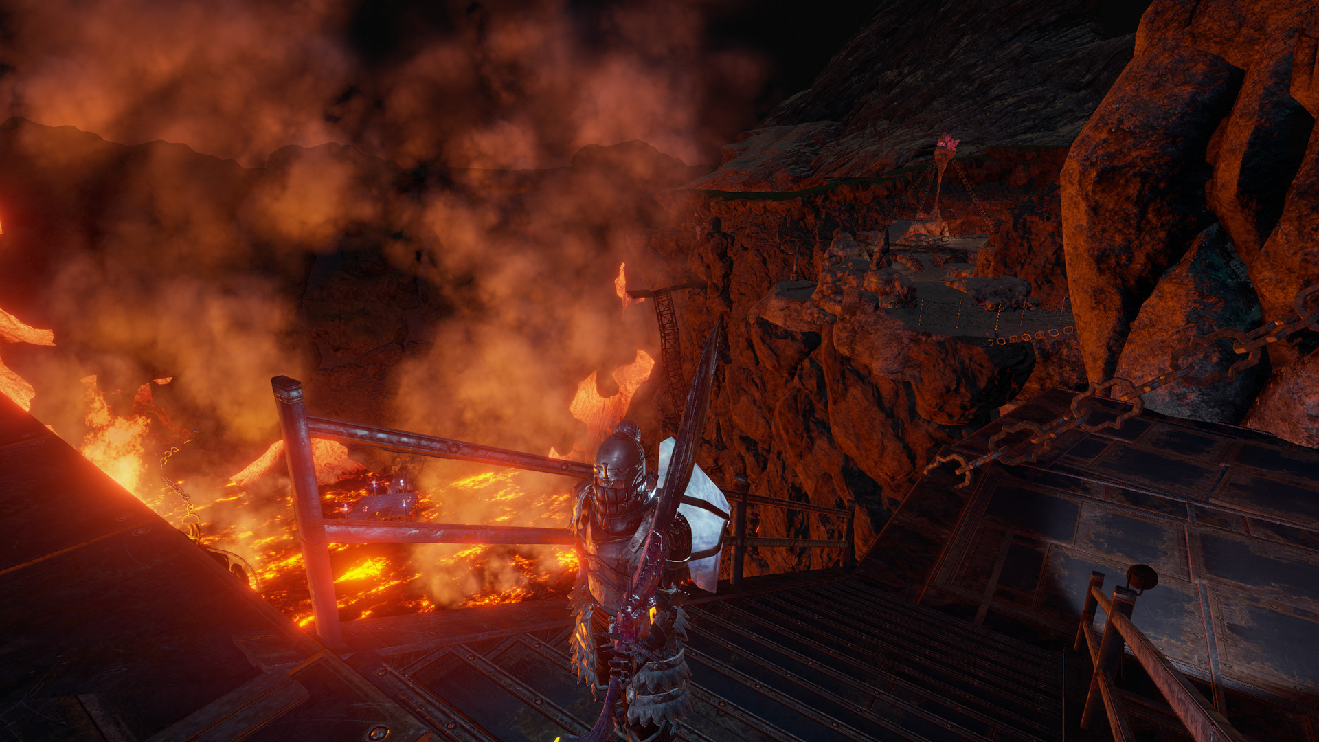 Outward Game Volcanic Forge HD Wallpaper