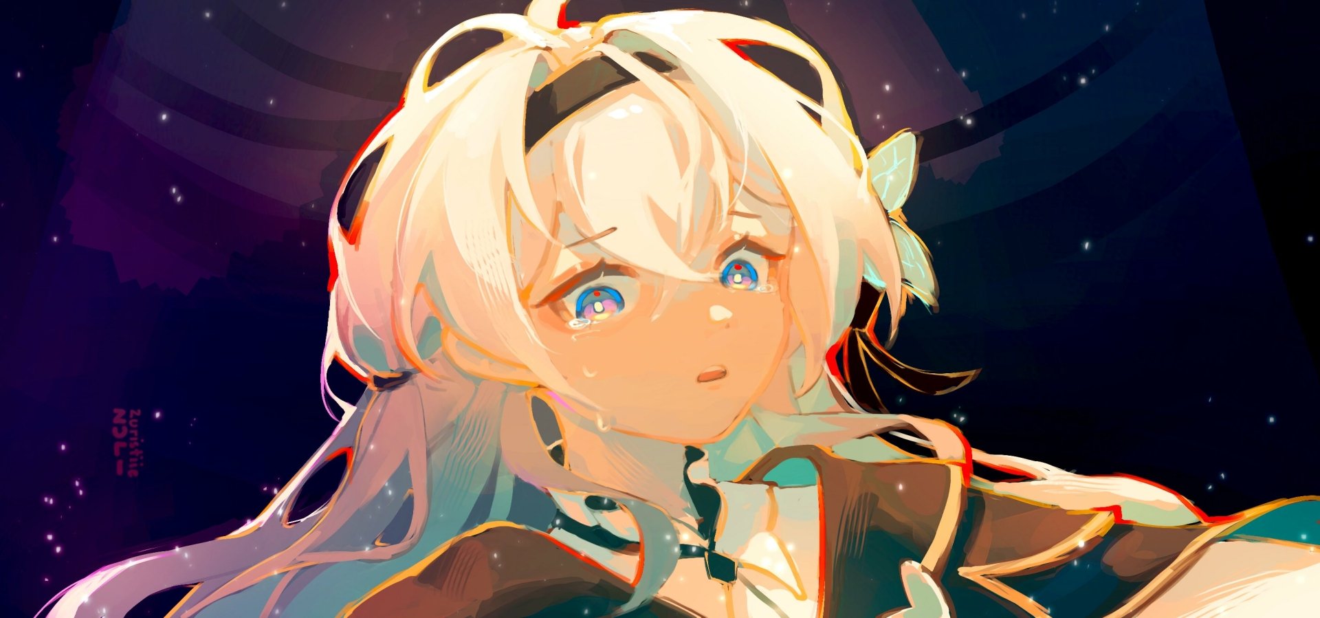Firefly's Luminous Gaze — Honkai: Star Rail HD Wallpaper by Zuri柚子茶