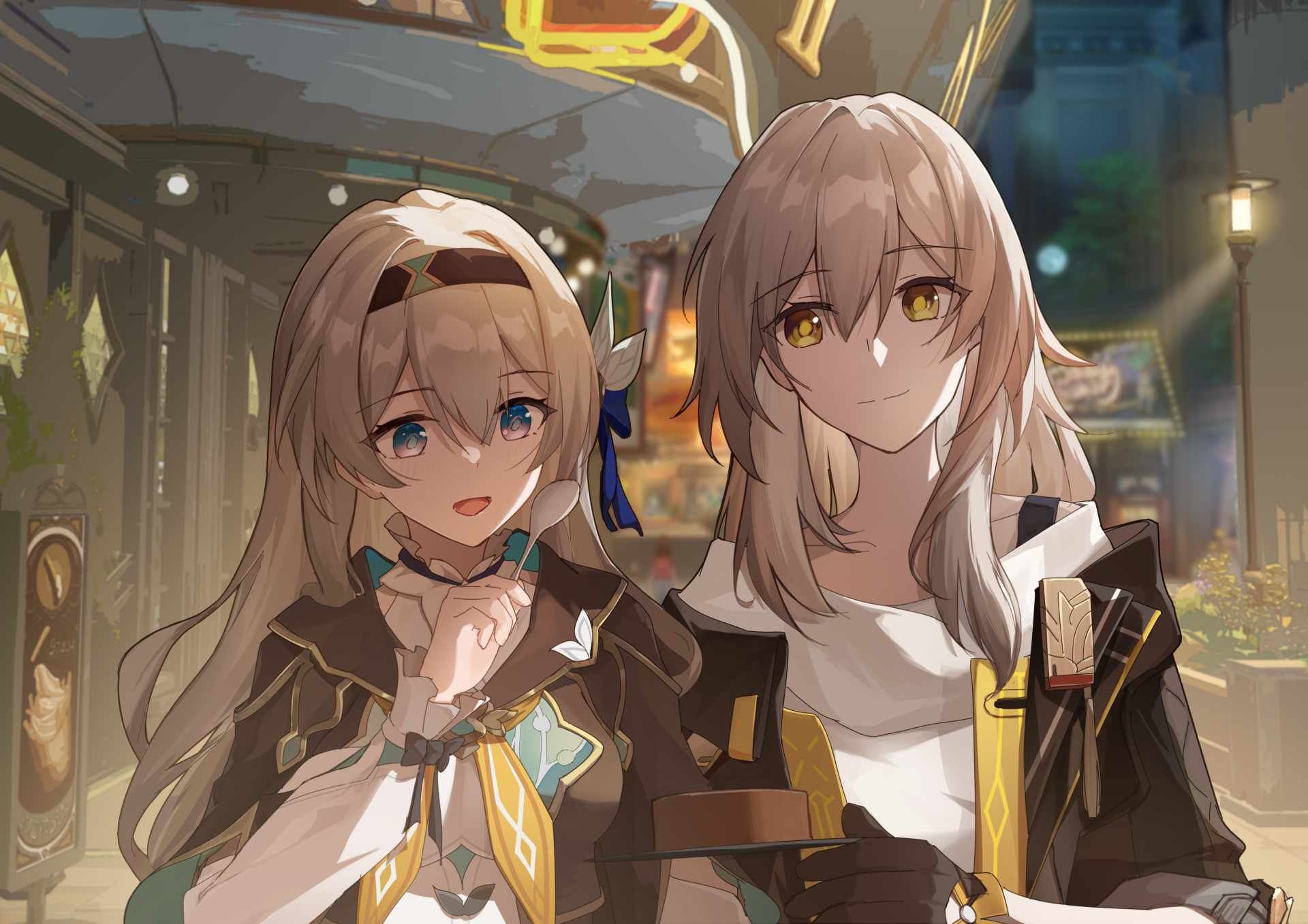 Stelle & Firefly HD Wallpaper | Honkai: Star Rail Magic Unveiled by 祤RYU