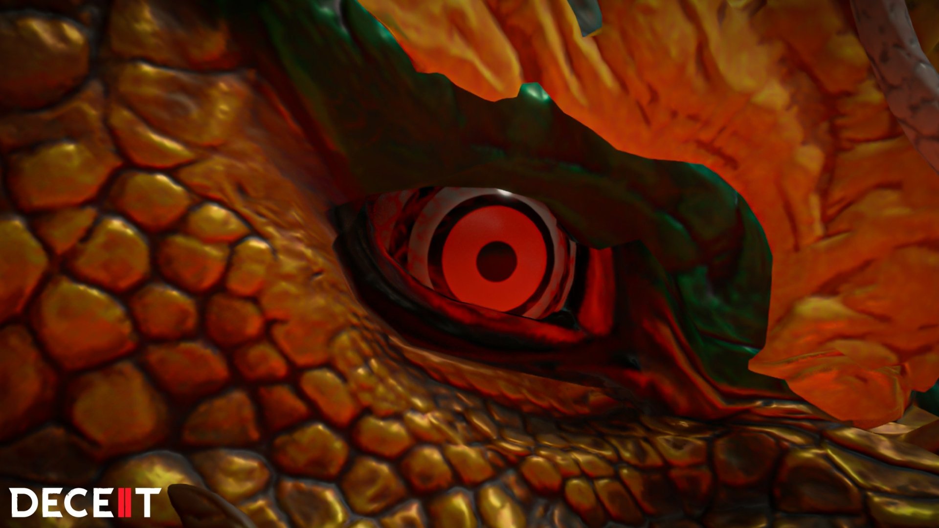 Deceit 2 Game HD Wallpaper: Intense Eye Close-Up