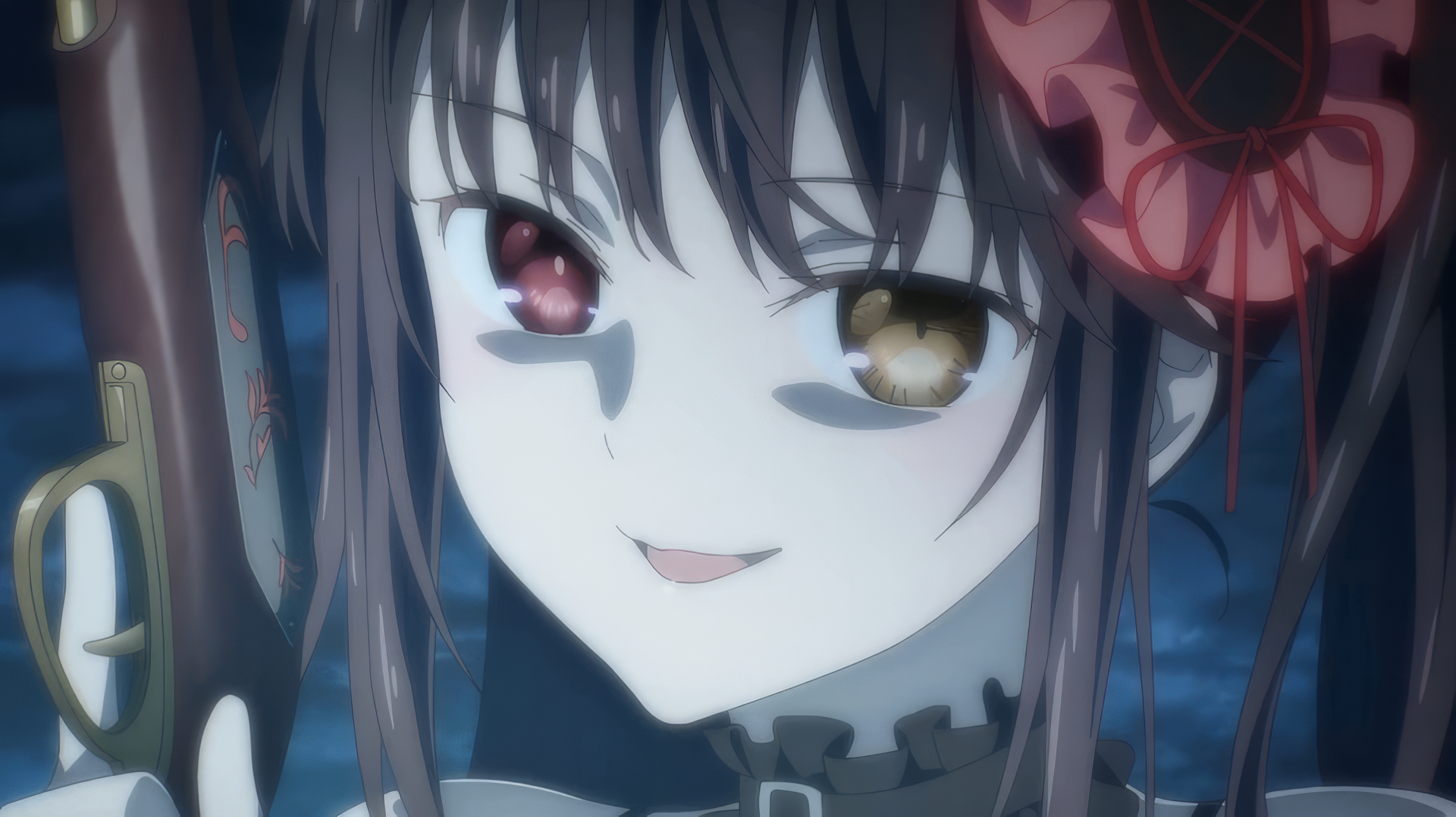 Kurumi Tokisaki - Enigmatic Gaze | 1924x1080 | Wallpaper Abyss
