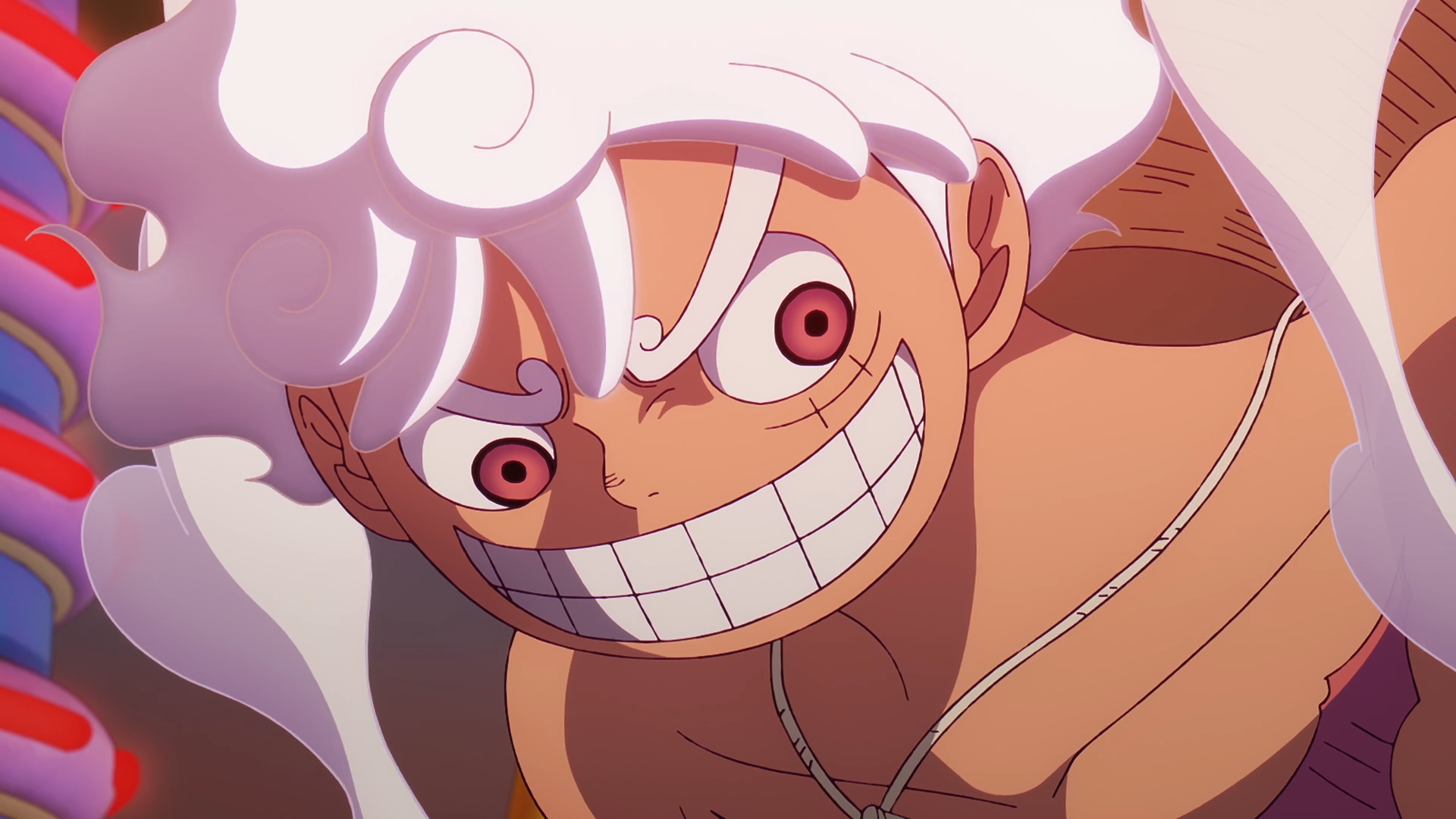 Download Anime One Piece Monkey D. Luffy Gear 5 (One Piece) HD Wallpaper