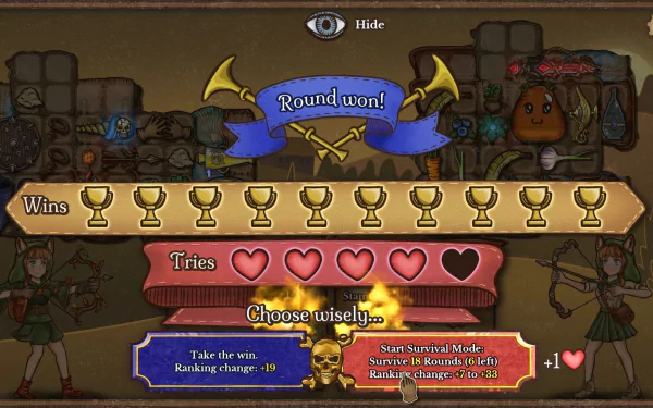 Backpack Battles Game Victory Screen HD Wallpaper