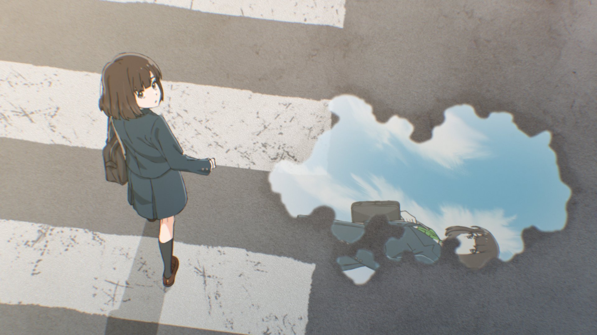 Anime Reflection: Trapezium HD Wallpaper by ときき
