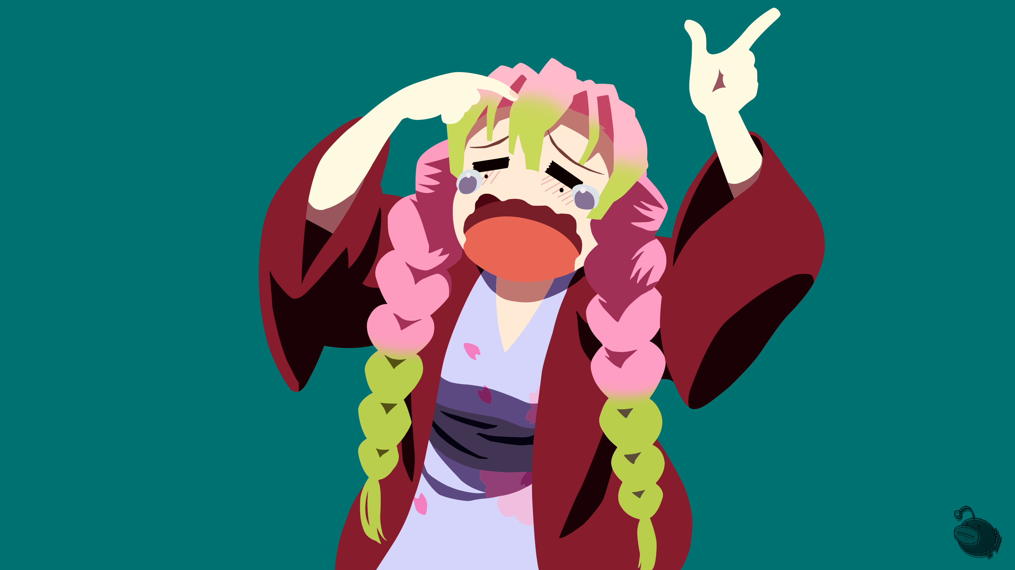 Mitsuri Kanroji in Vibrant 4K – Demon Slayer Ultra HD Anime Wallpaper ...