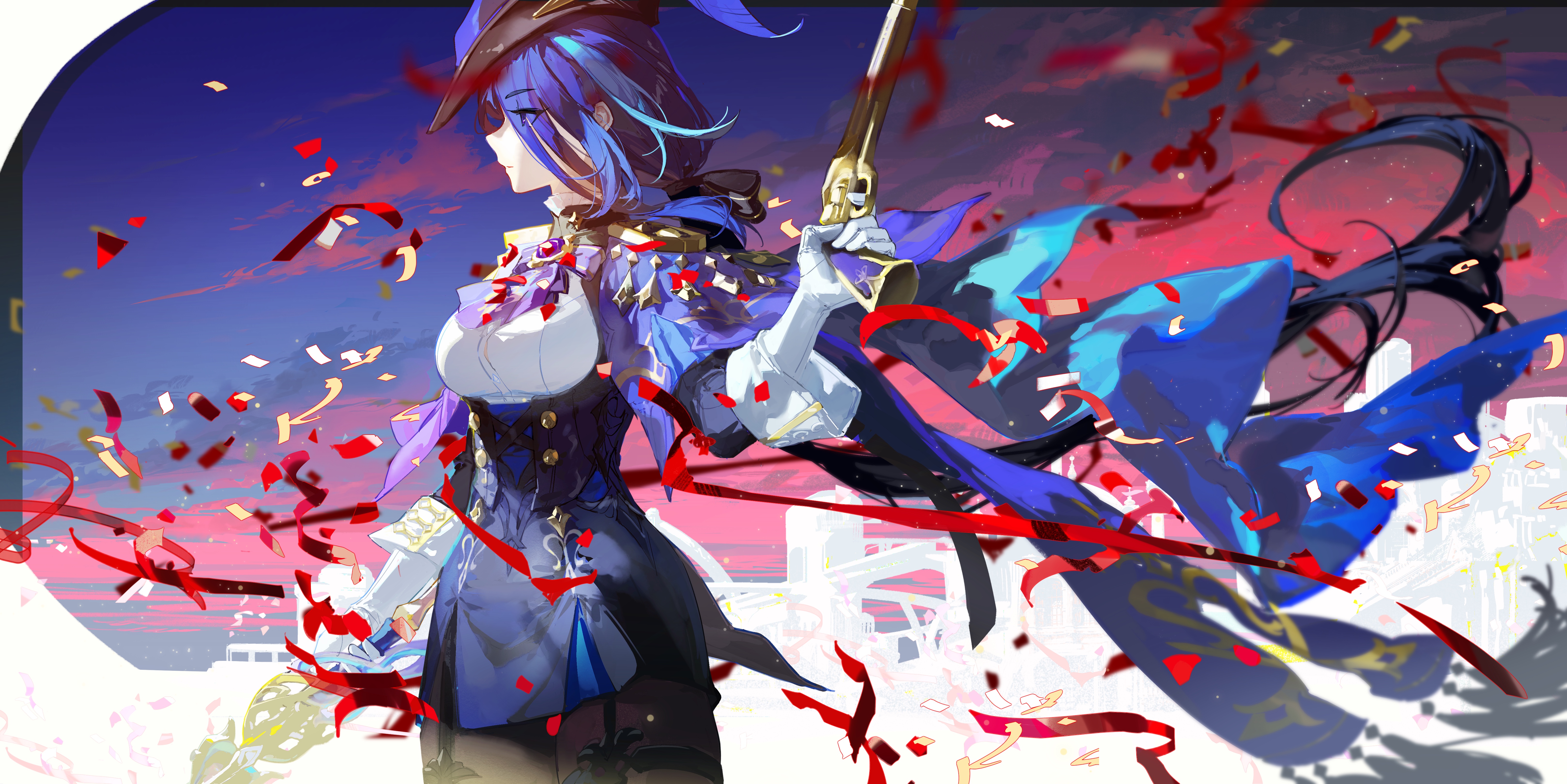 Clorinde From Genshin Impact Stunning 4K Ultra HD Girl Wallpaper By Rafa