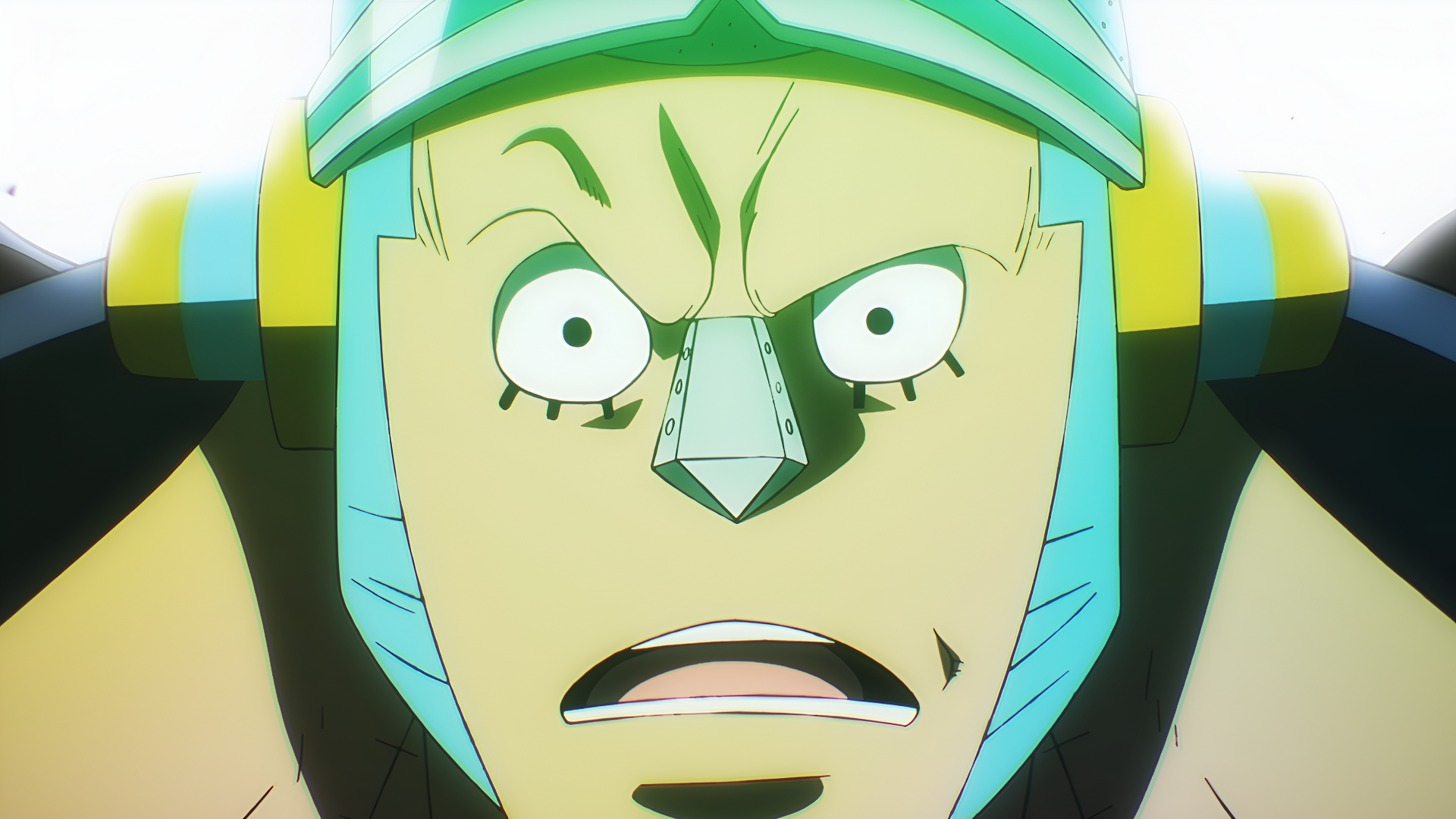 Franky in Focus: Stunning 4K One Piece Anime Wallpaper