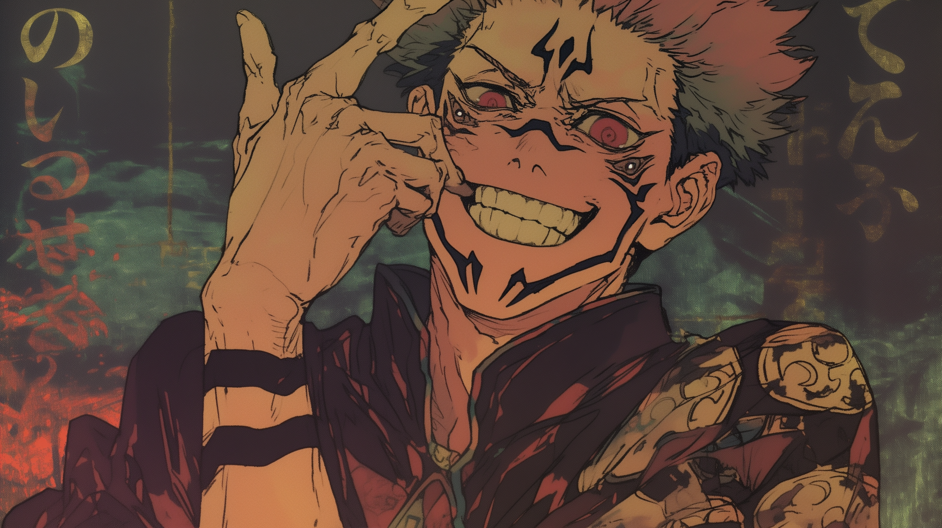 Sukuna's Menace - Jujutsu Kaisen HD Wallpaper by patrika | 2912x1632 ...
