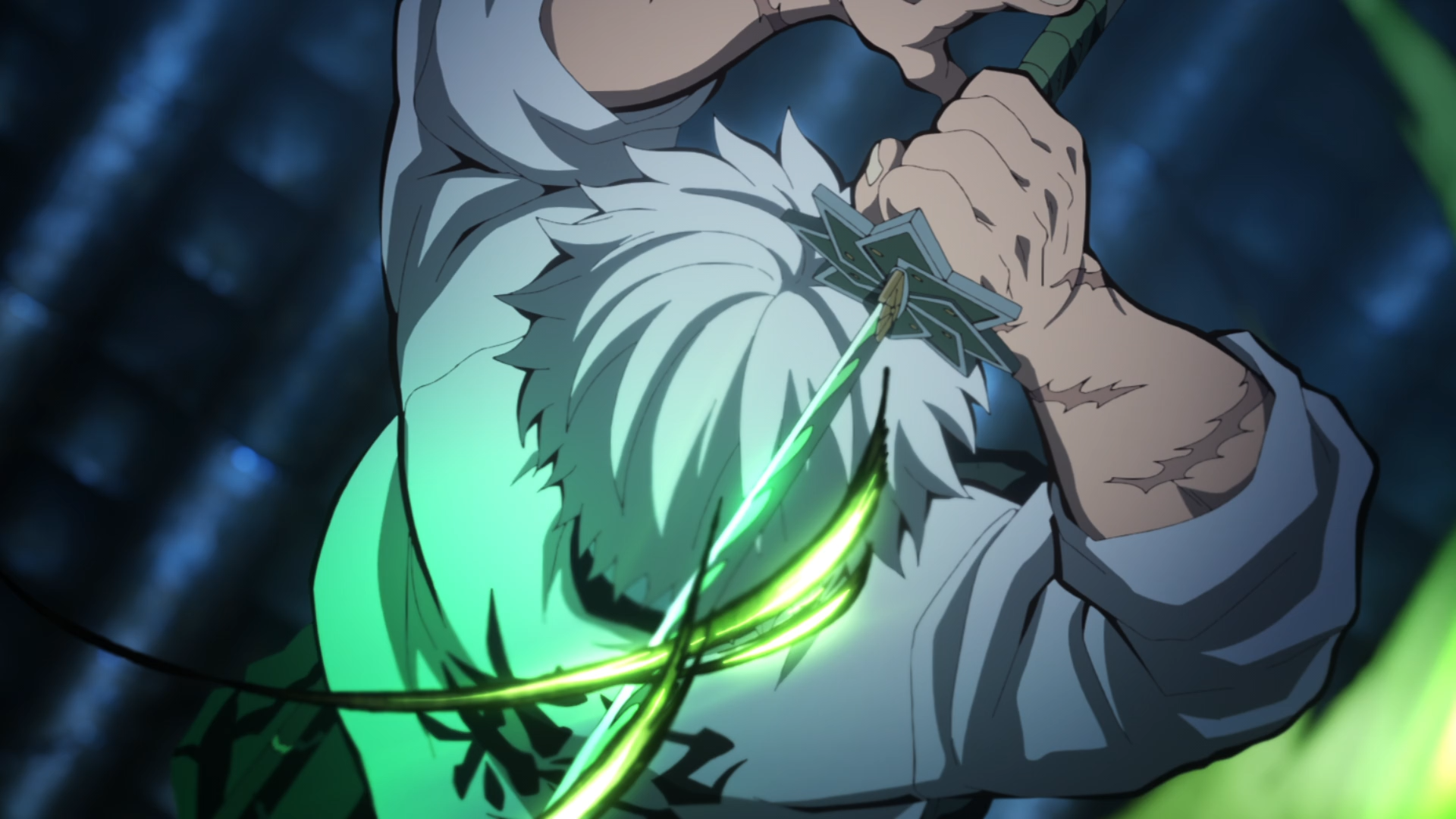 Sanemi Shinazugawa in Action | Demon Slayer HD Anime Wallpaper